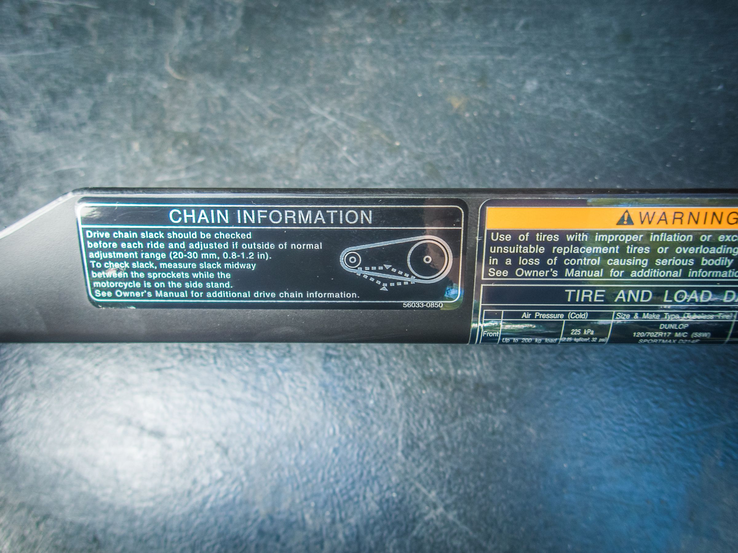 DIY - Motorcycle Chain Tension Adjustment & Rear Wheel Alignment : 13 ...