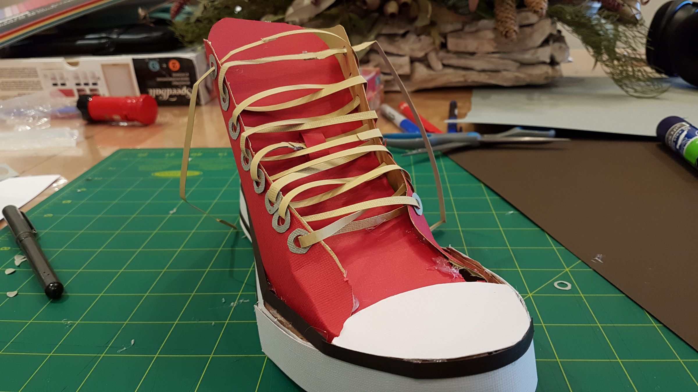 Cardboard Converse High-tops : 13 Steps (with Pictures) - Instructables
