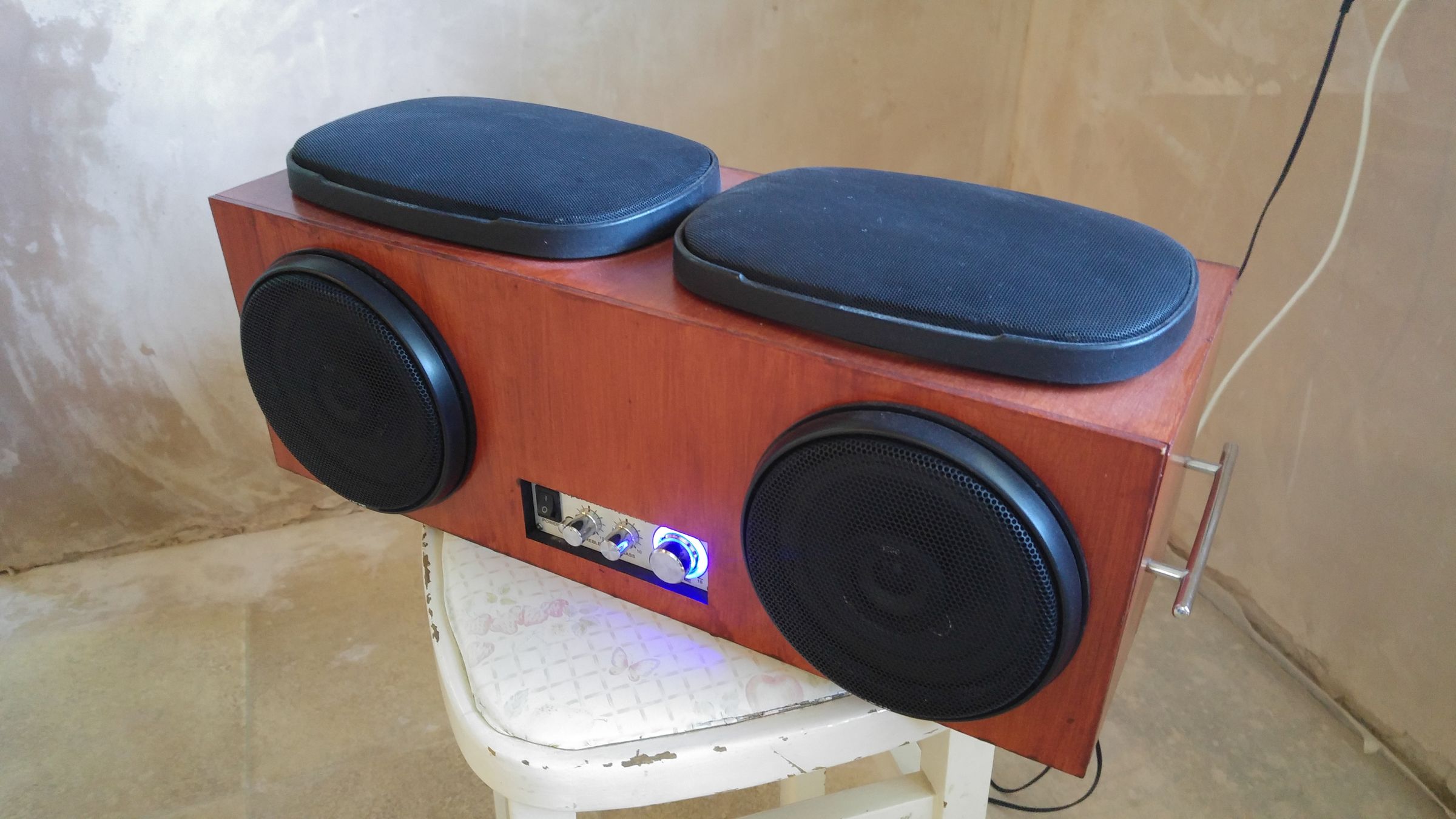 Speaker Set Made From Reclaimed Car Speakers : 4 Steps (with Pictures ...