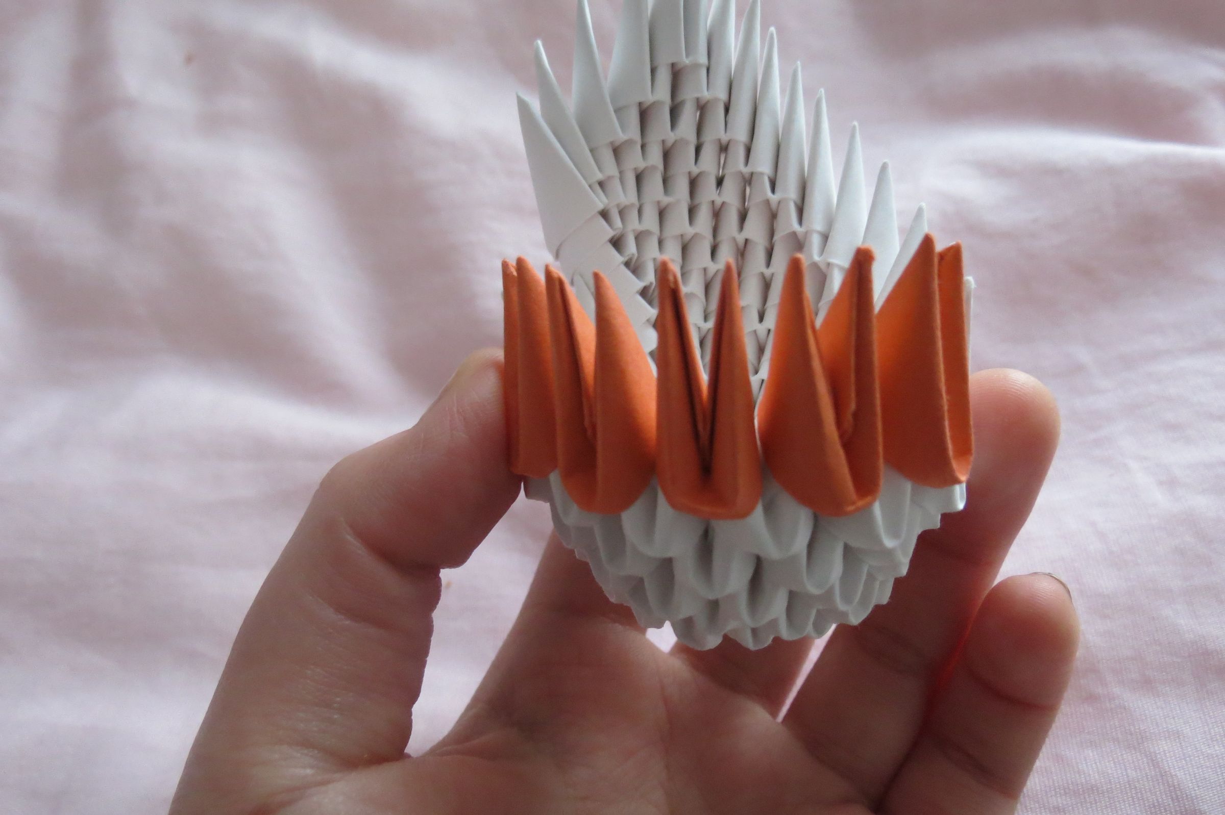 Modular Origami | Mini Winged Swan | 181 Pieces : 8 Steps (with ...