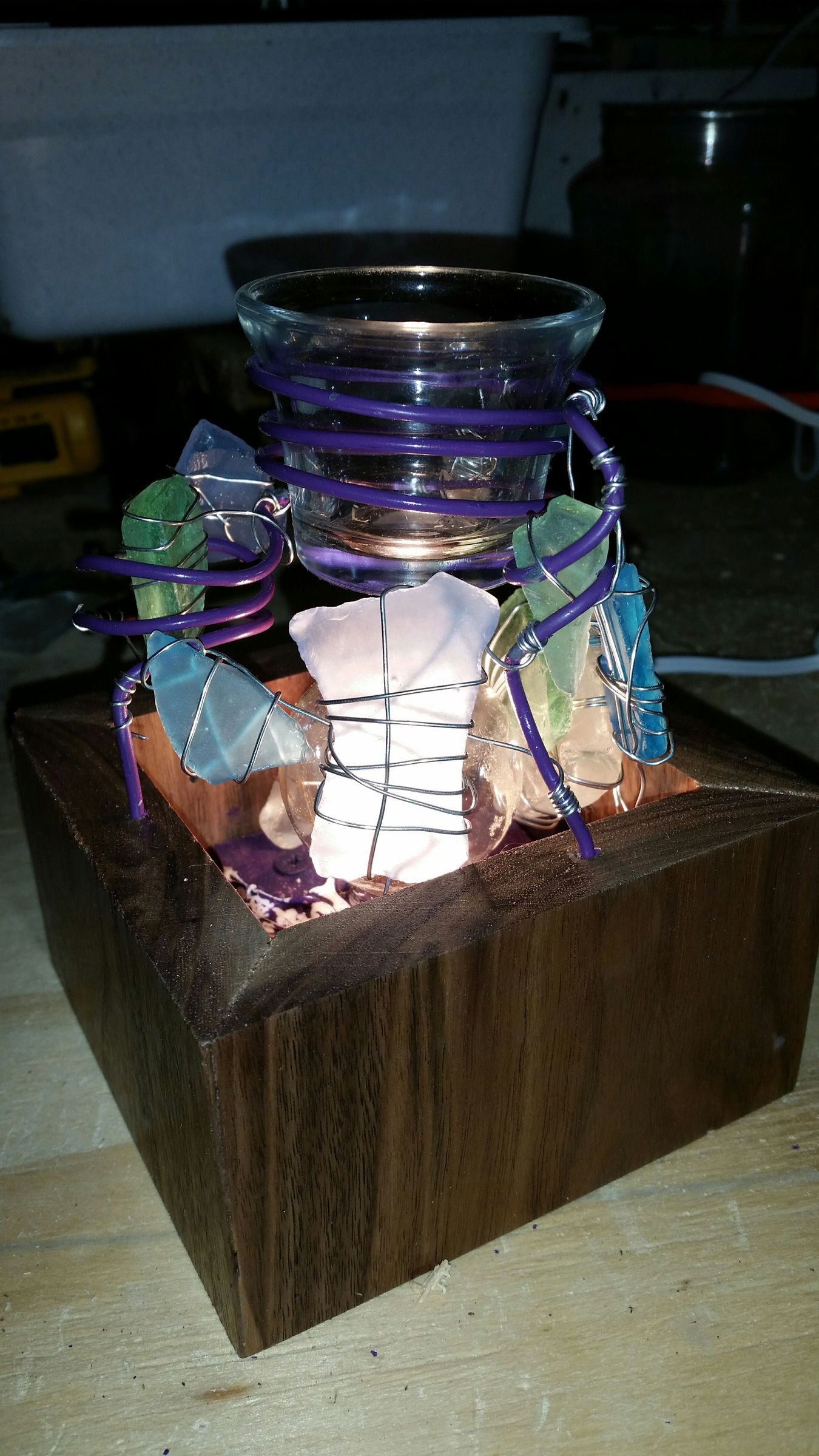 DIY Walnut Sea Glass Wax Cube Warmer : 5 Steps (with Pictures ...