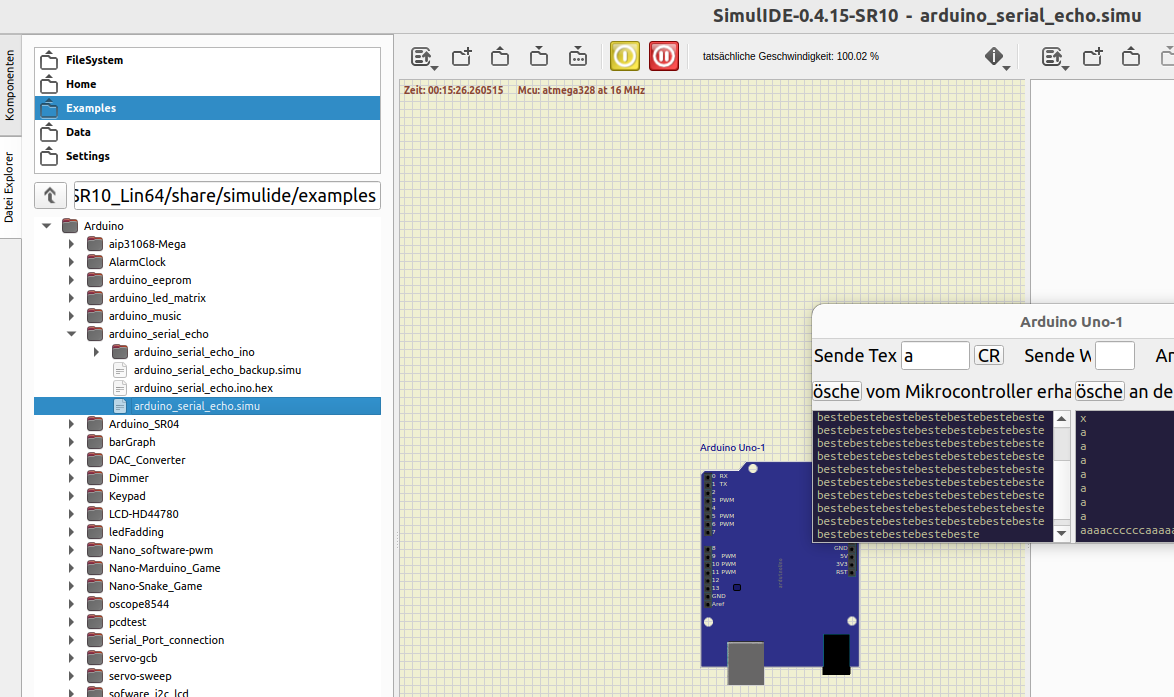 How to Simulate UART in SIMULIDE for ATMEGA328 in a ArduinoUNO : 3 ...