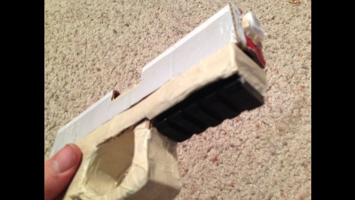 Make a Cardboard Glock With Working Parts : 9 Steps - Instructables