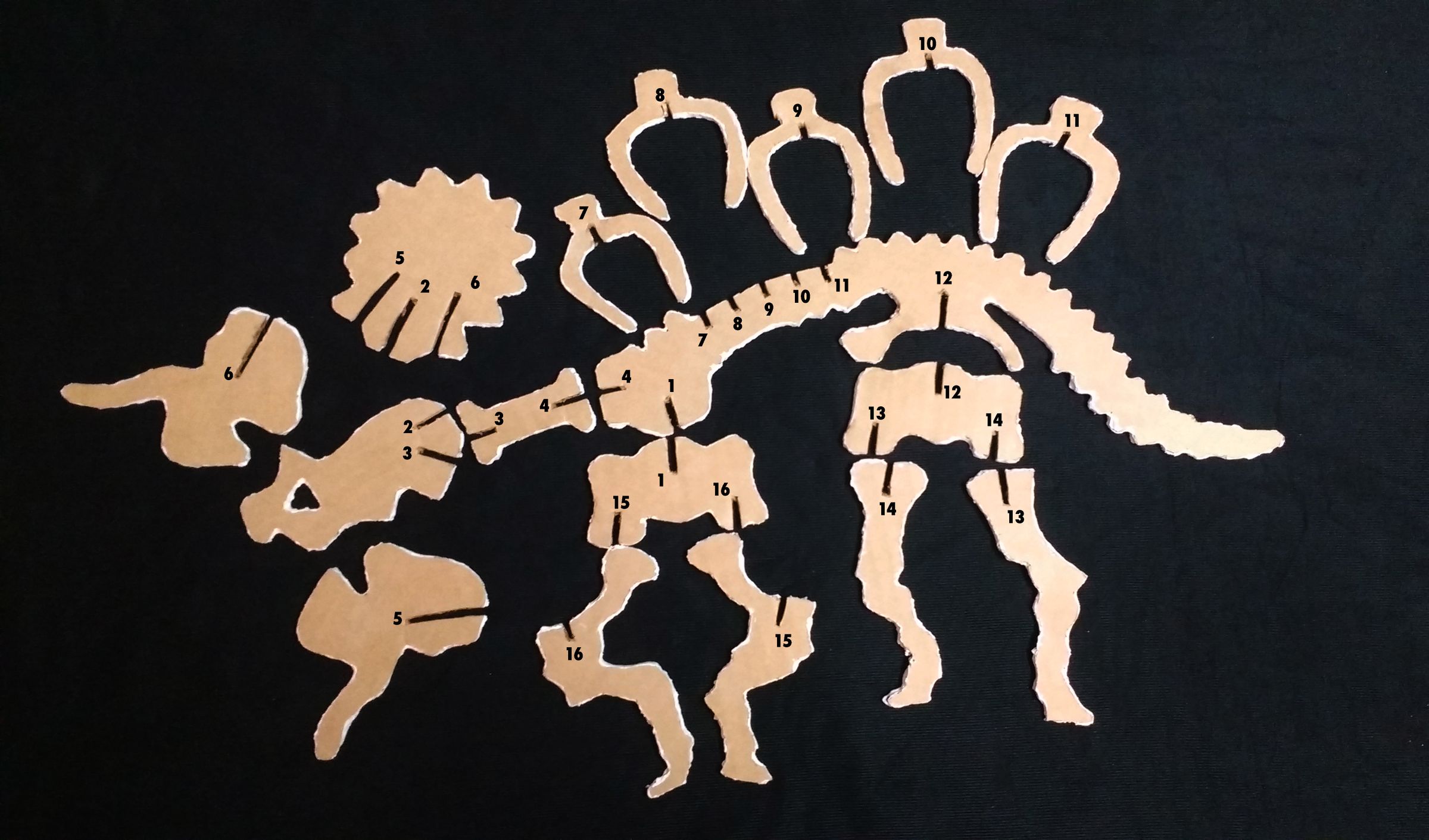 3D DINOSAUR SKELETON PEN HOLDER PUZZLE : 8 Steps (with Pictures ...