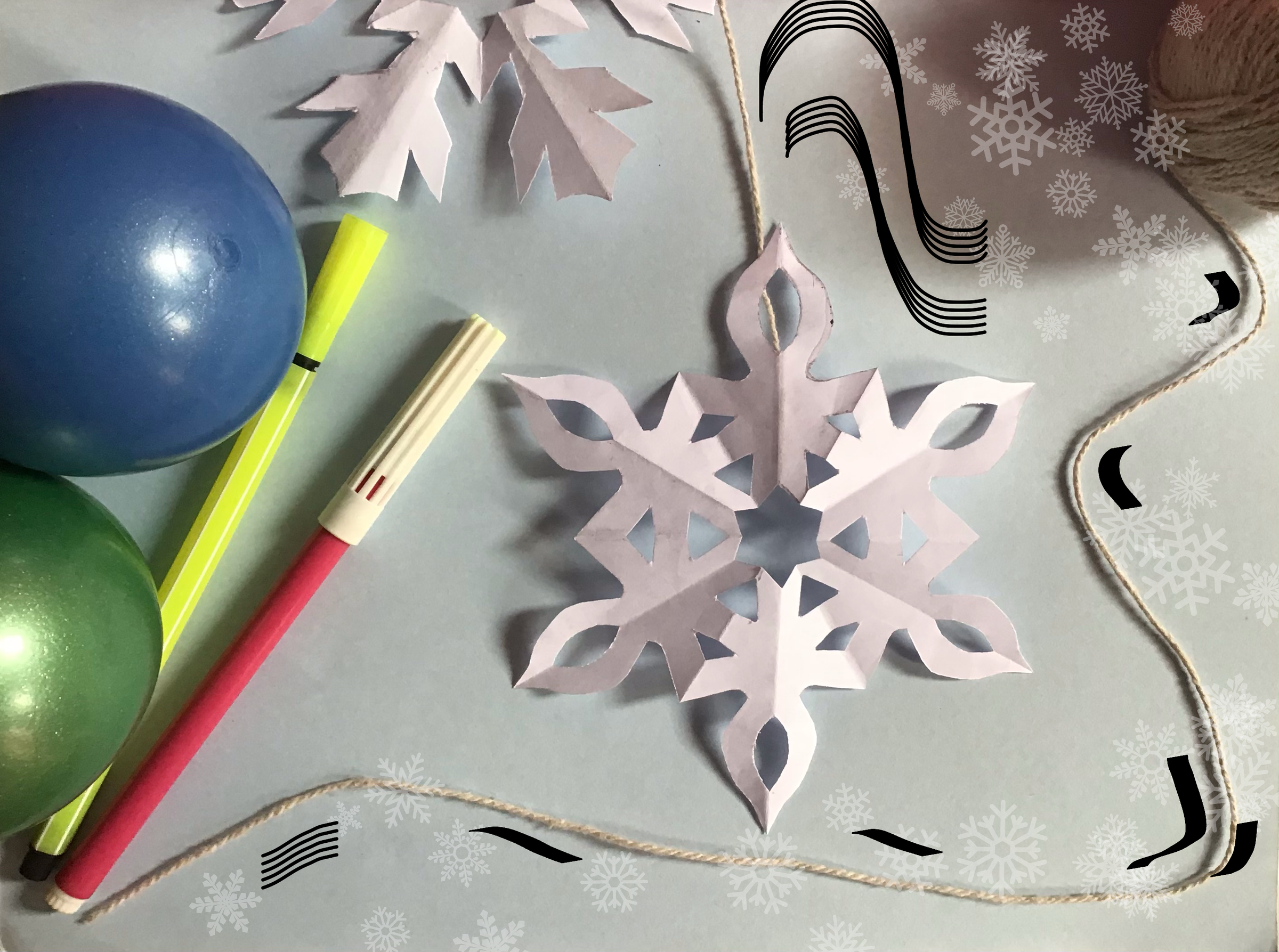 Decorative Paper Snowflakes (6 Pointed) : 8 Steps (with Pictures ...