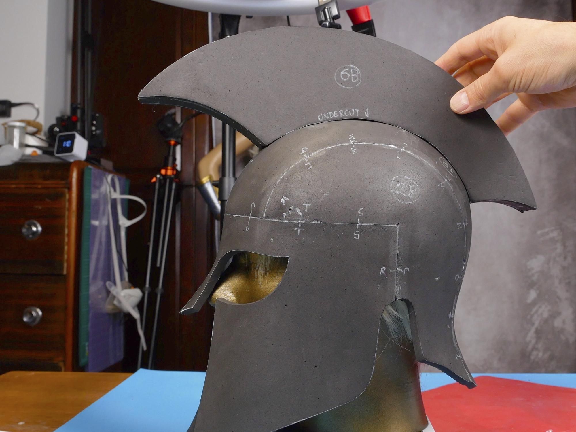 DIY Spartan Helmet Costume From Foam! : 27 Steps (with Pictures ...