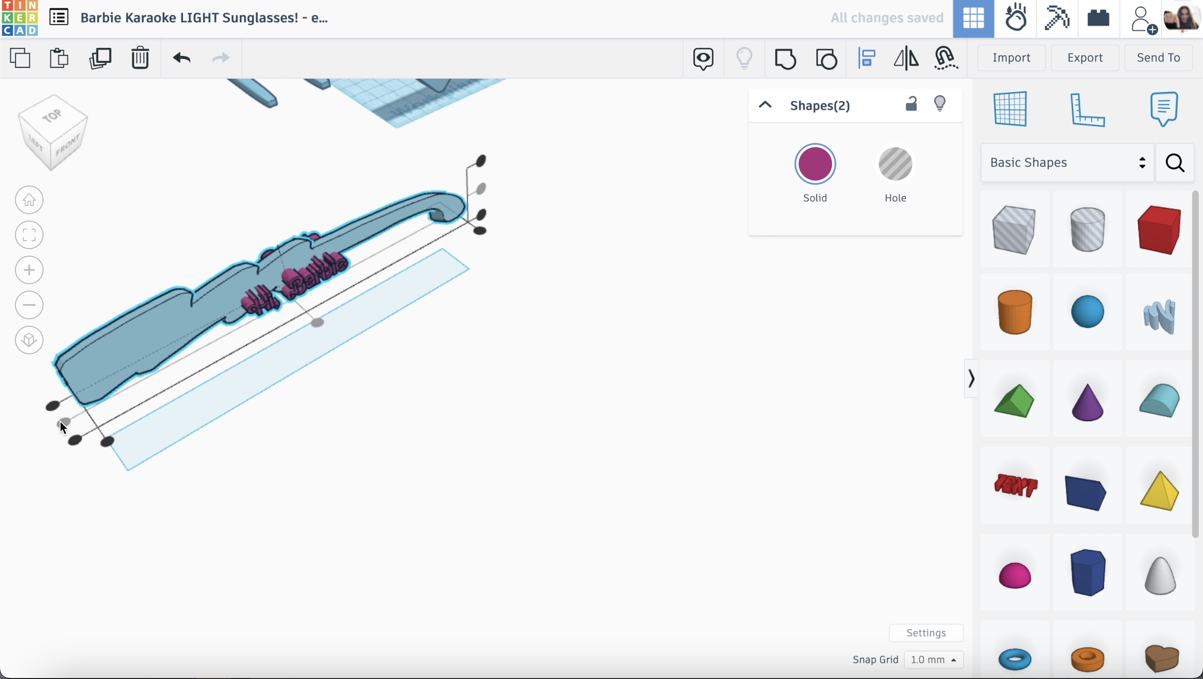 Barbie's Karaoke Voice-Activated Glasses With Voice-Responsive Light ...