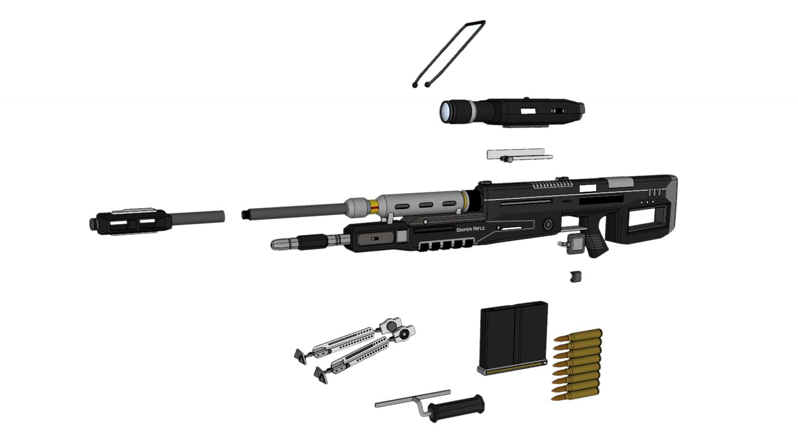 Halo - SRS99D Sniper Rifle - Freedownload :) - Instructables