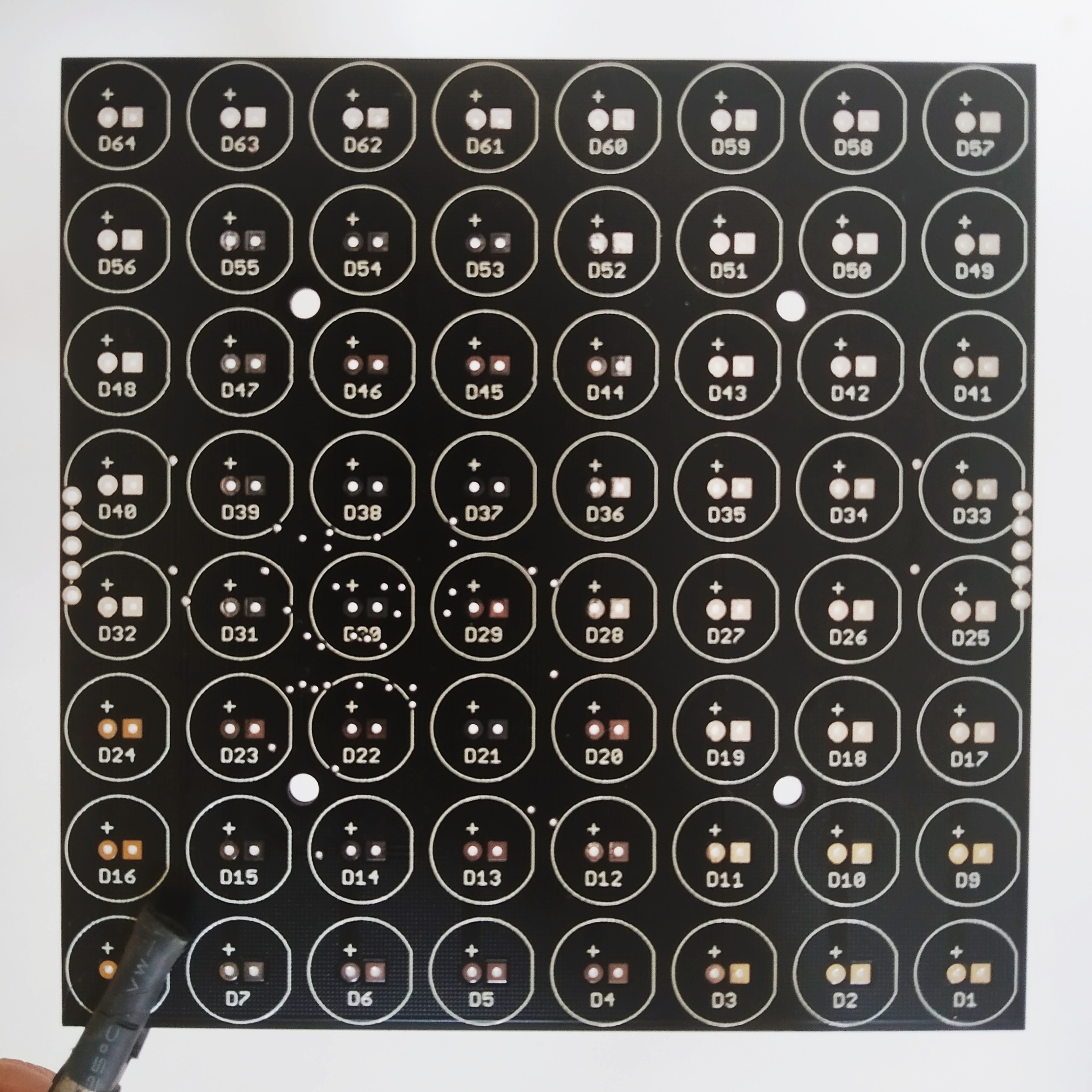 How to Build 8x8 BIG LED Matrix (MAX7219 LED 10mm) : 9 Steps (with ...