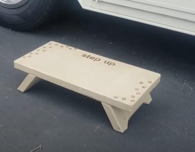 Making a Folding Step for the RV Motorhome Trailer Stop Tripping Think ...