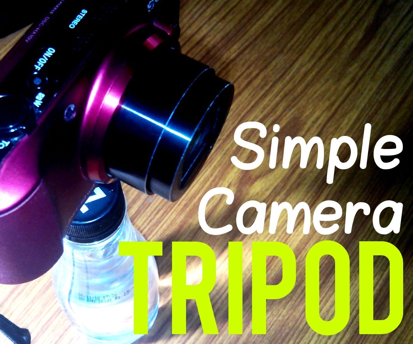 SIMPLE AND PORTABLE CAMERA TRIPOD WITHIN ₹50 (less Than 1$) : 3 Steps ...