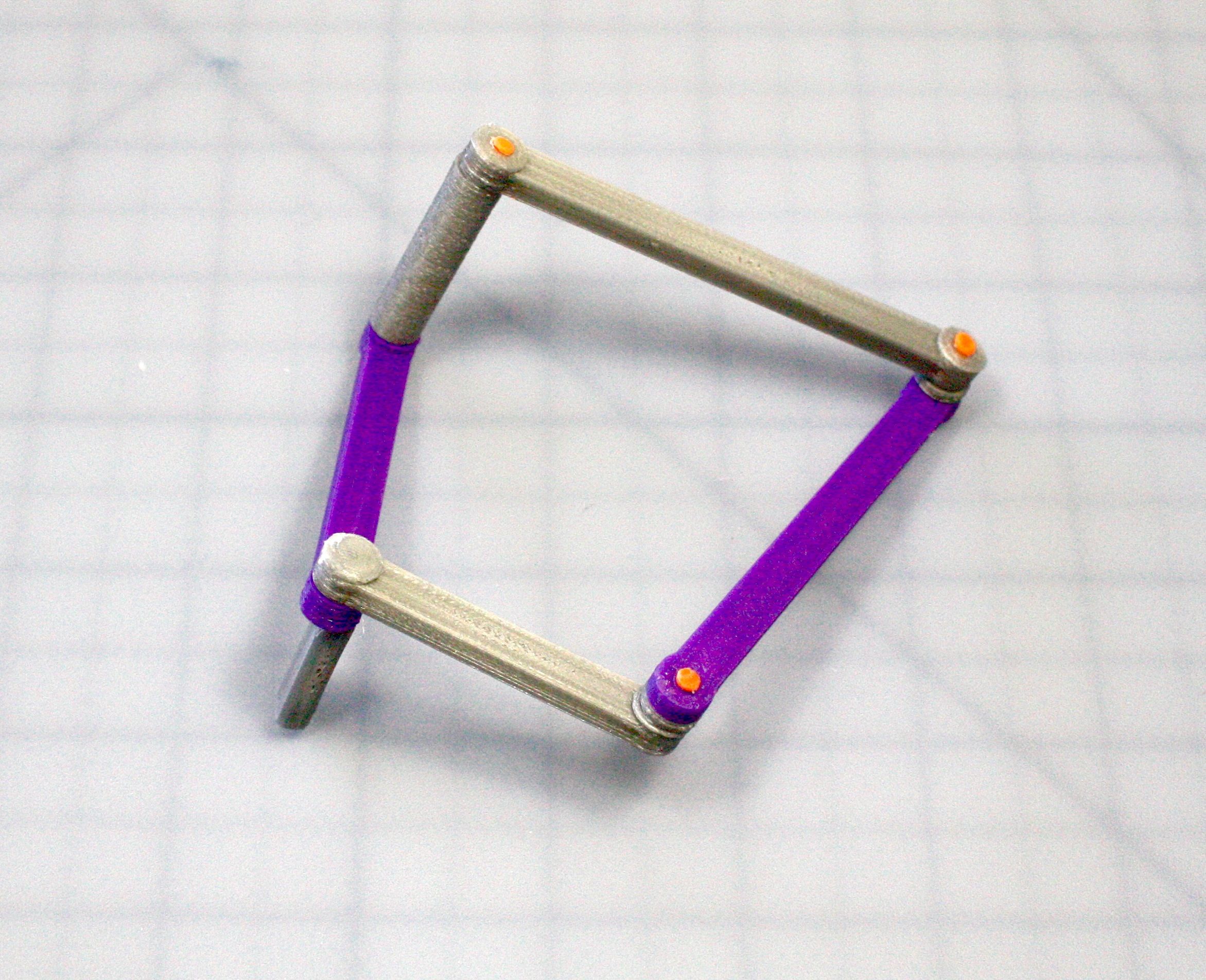 Mechanical Art Bots: Four-Bar Linkage Mechanism : 8 Steps (with ...