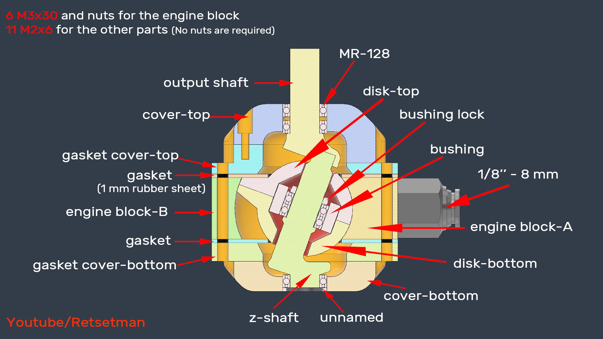 3D Printed Nutating Disk Air Engine : 8 Steps (with Pictures ...