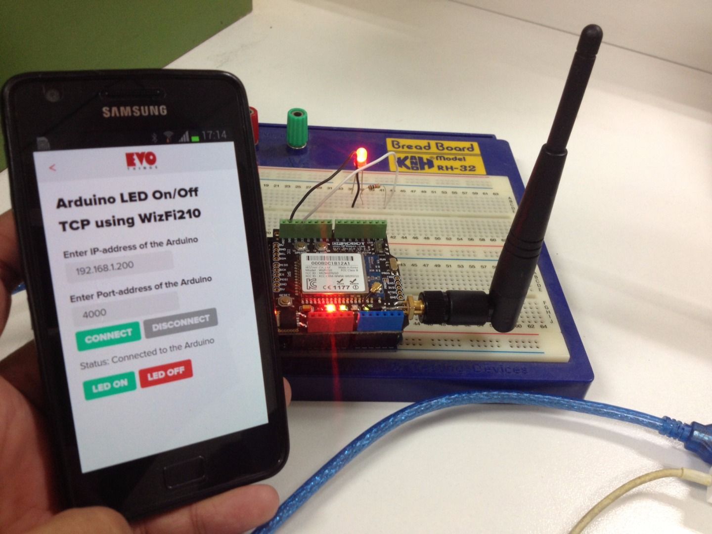 Remote Controlled LED Using Mobile Phone and Internet : 8 Steps ...