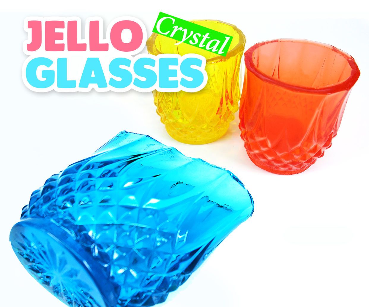 DIY How to Make Crystal Jello Glasses! Jewelry Gummy Cups Recipe ...