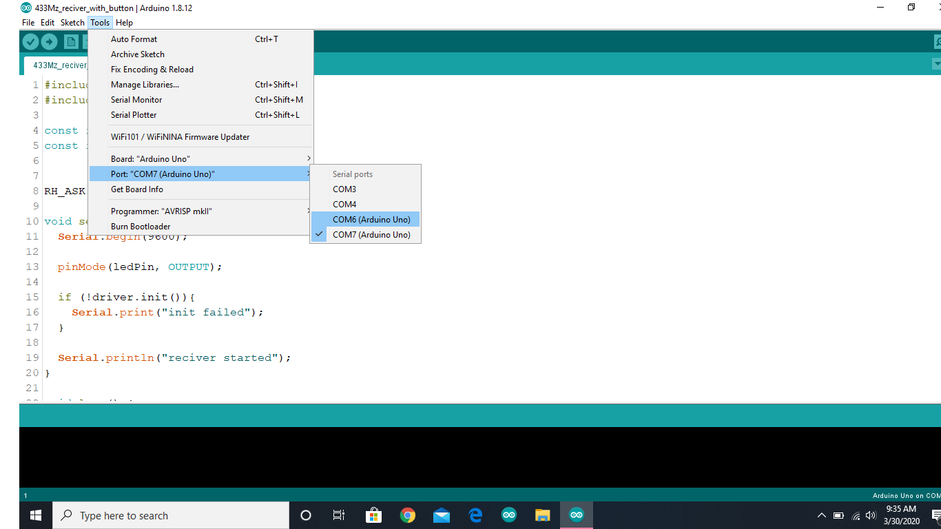 Personal One Way Radio Using Arduino Transmitter and Receiver Modules ...