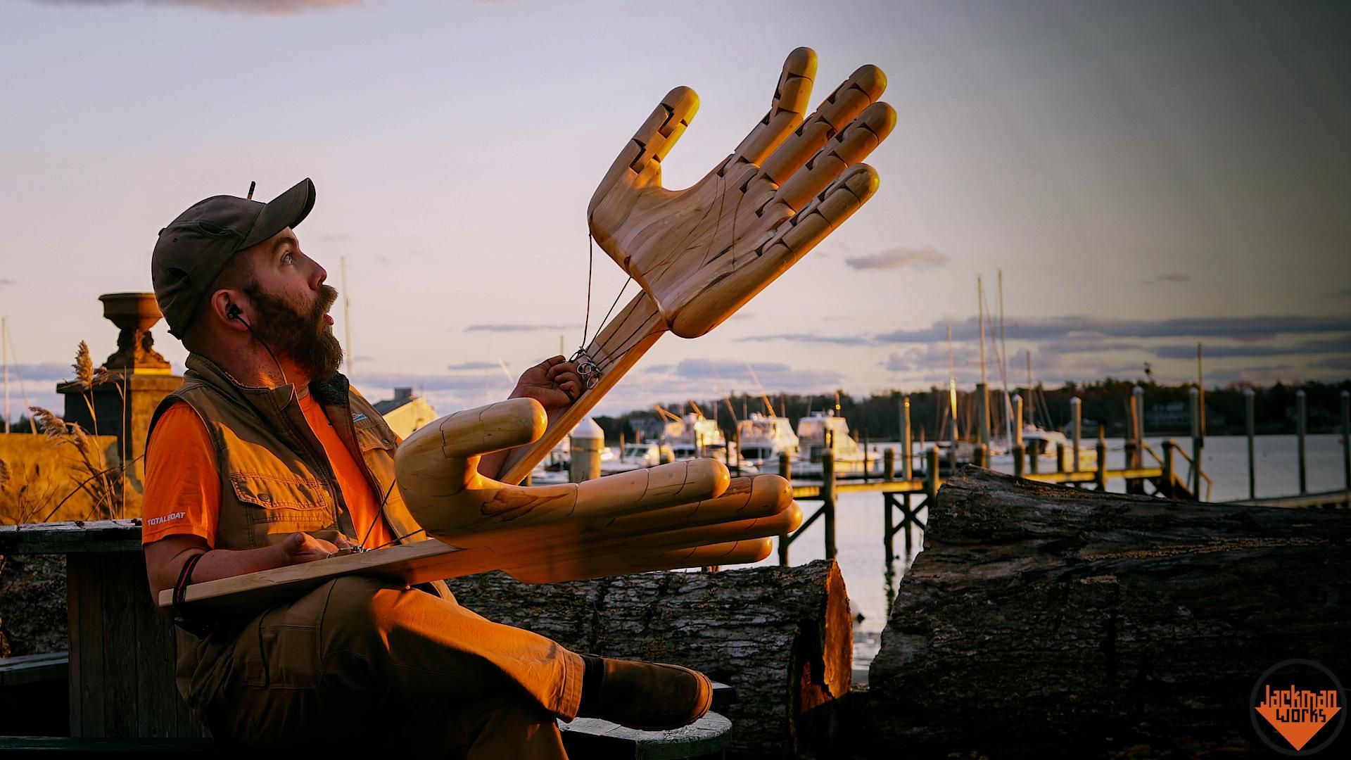 Building Giant Articulated Hands (carved From Wood for Social ...