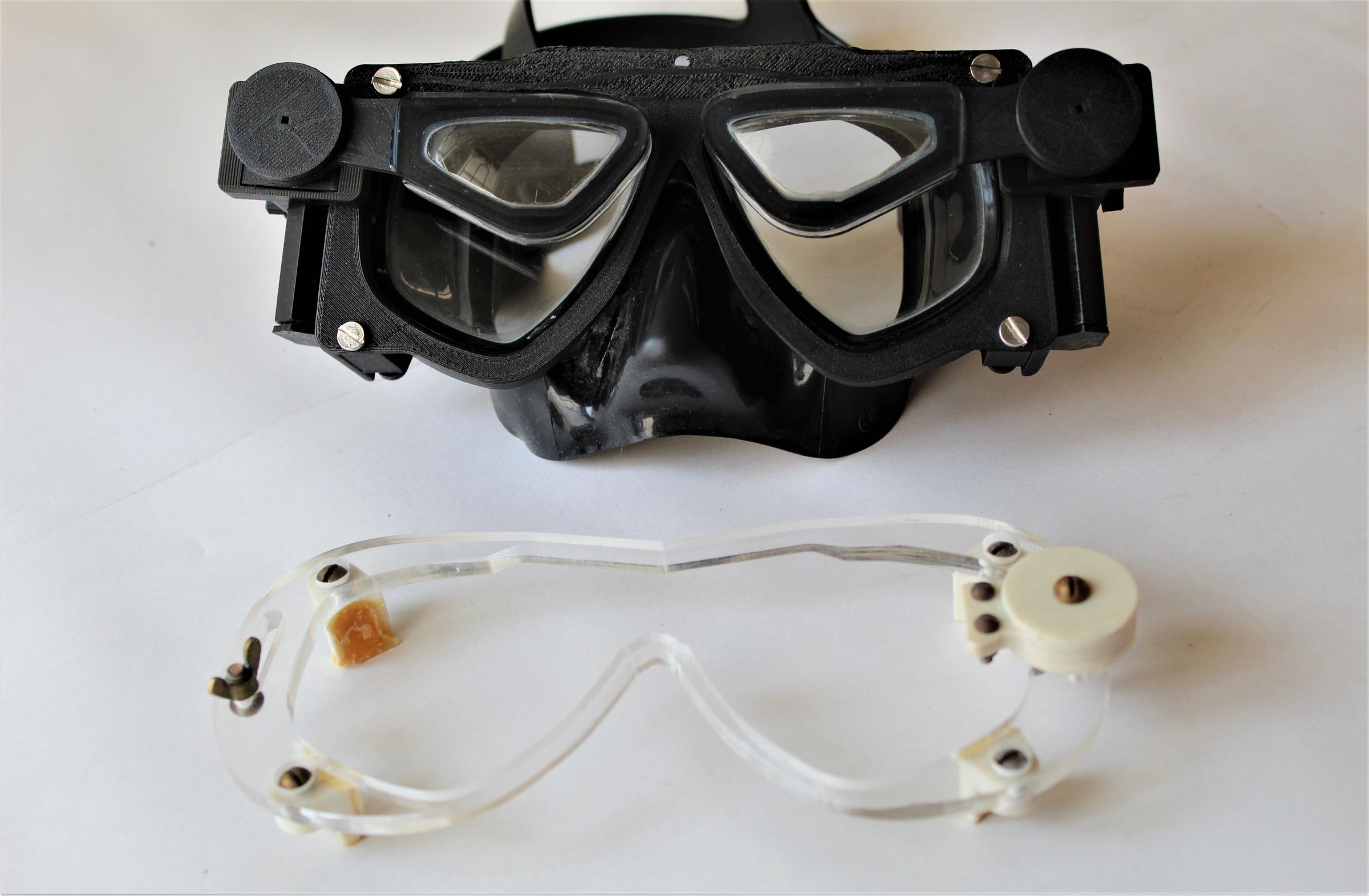 Diving Mask With Custom Add-on Lenses (V2.0) Made Using Photogrammetry ...