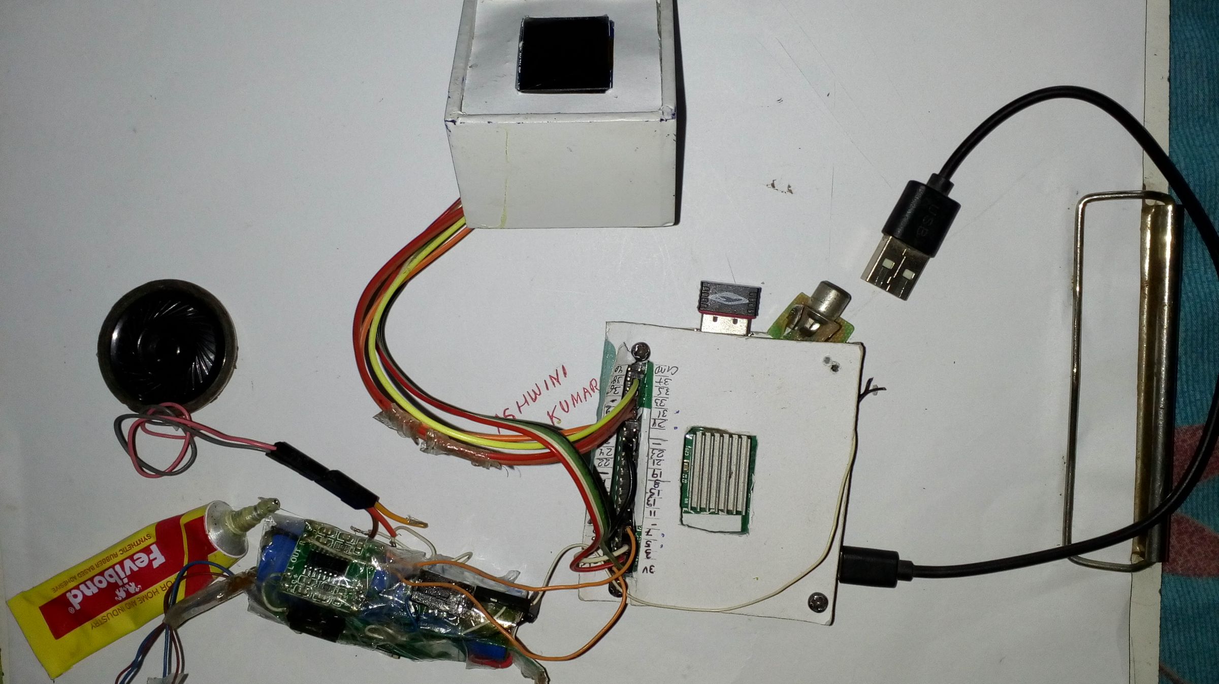 Raspberry Pi Oled Clock Watch It Hear It and Feel It : 5 Steps (with ...