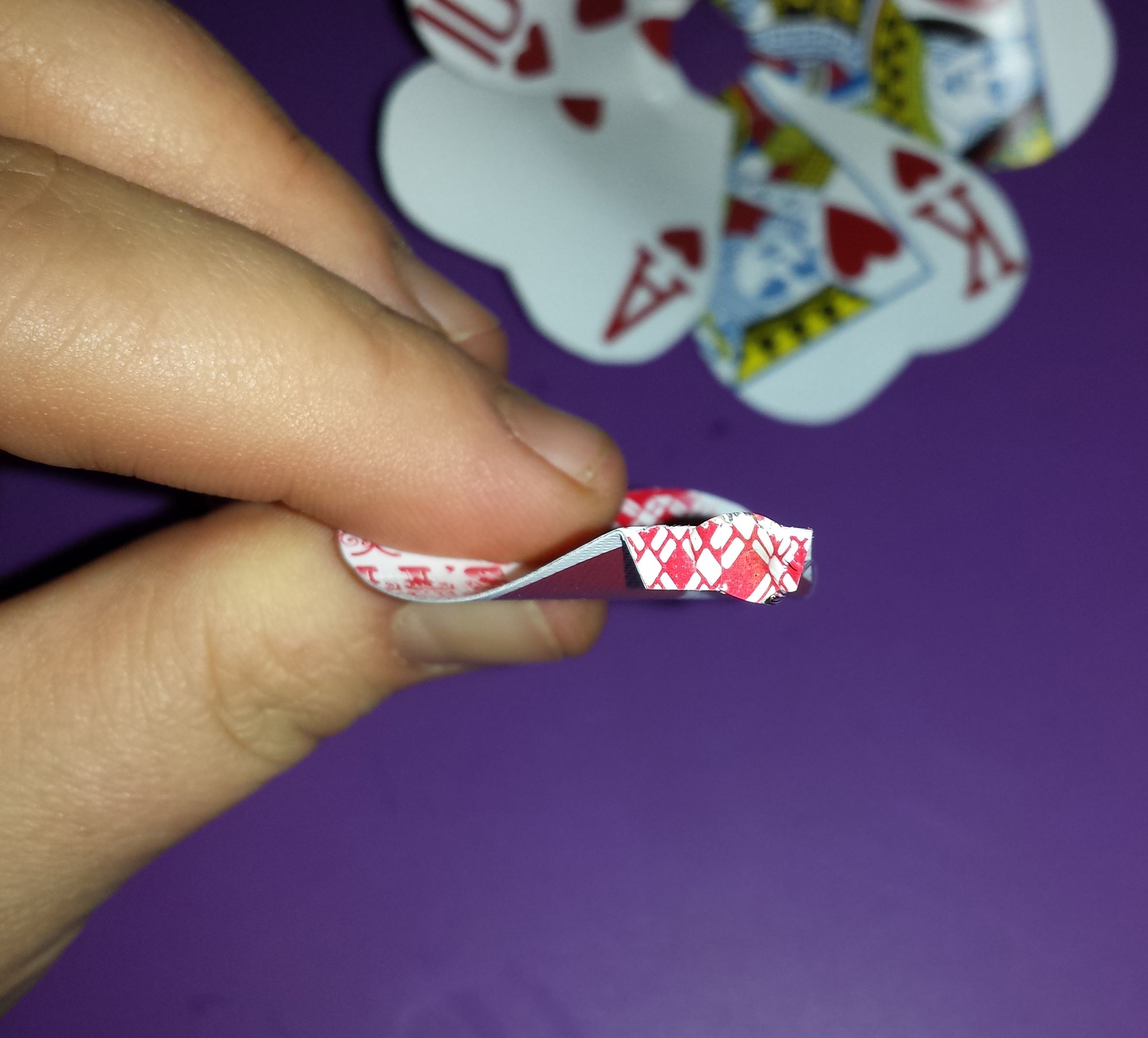 Flowers Made From Playing Cards