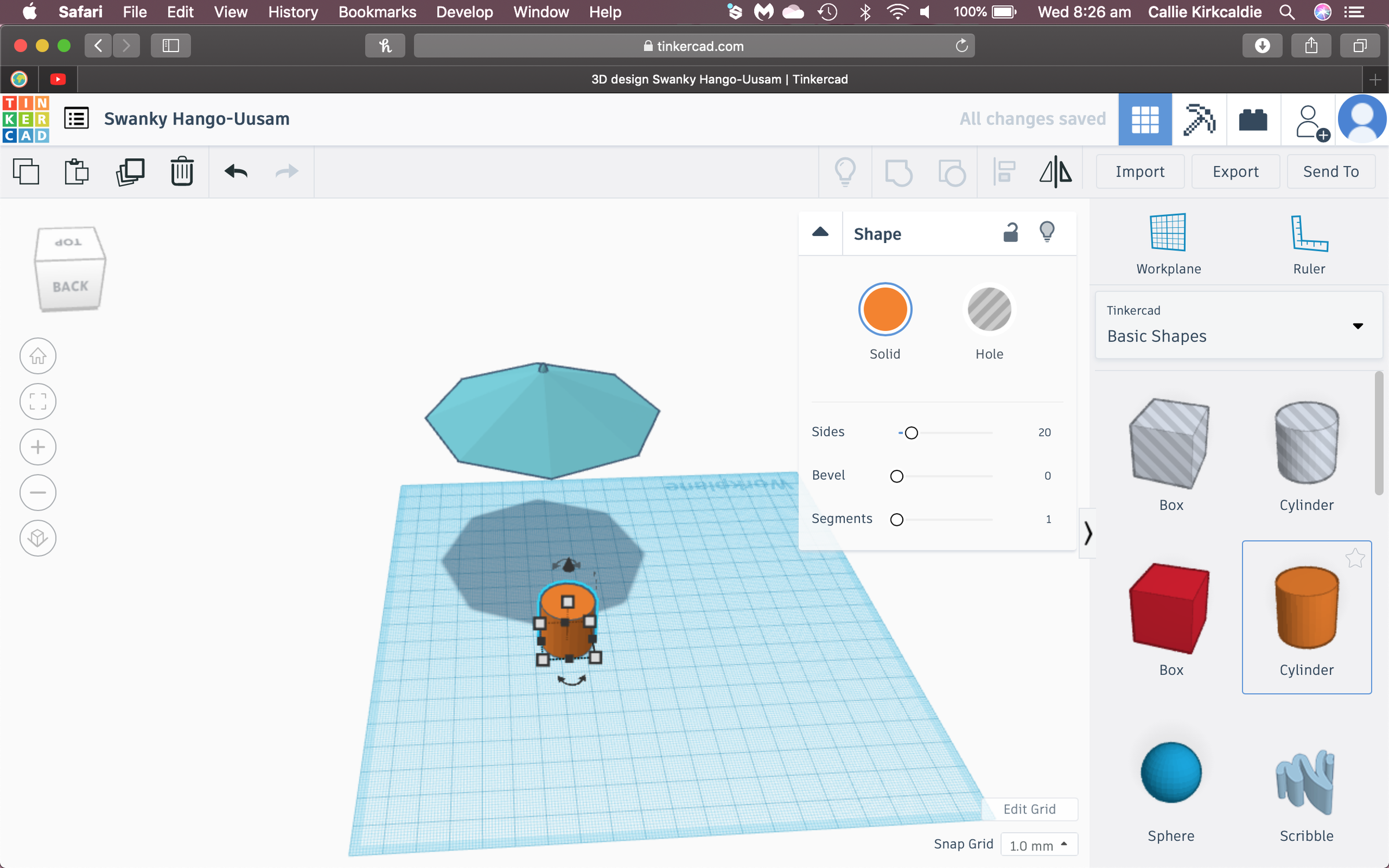 3D Design With Tinkercad- How to Make a Cute Star Umbrella : 17 Steps ...