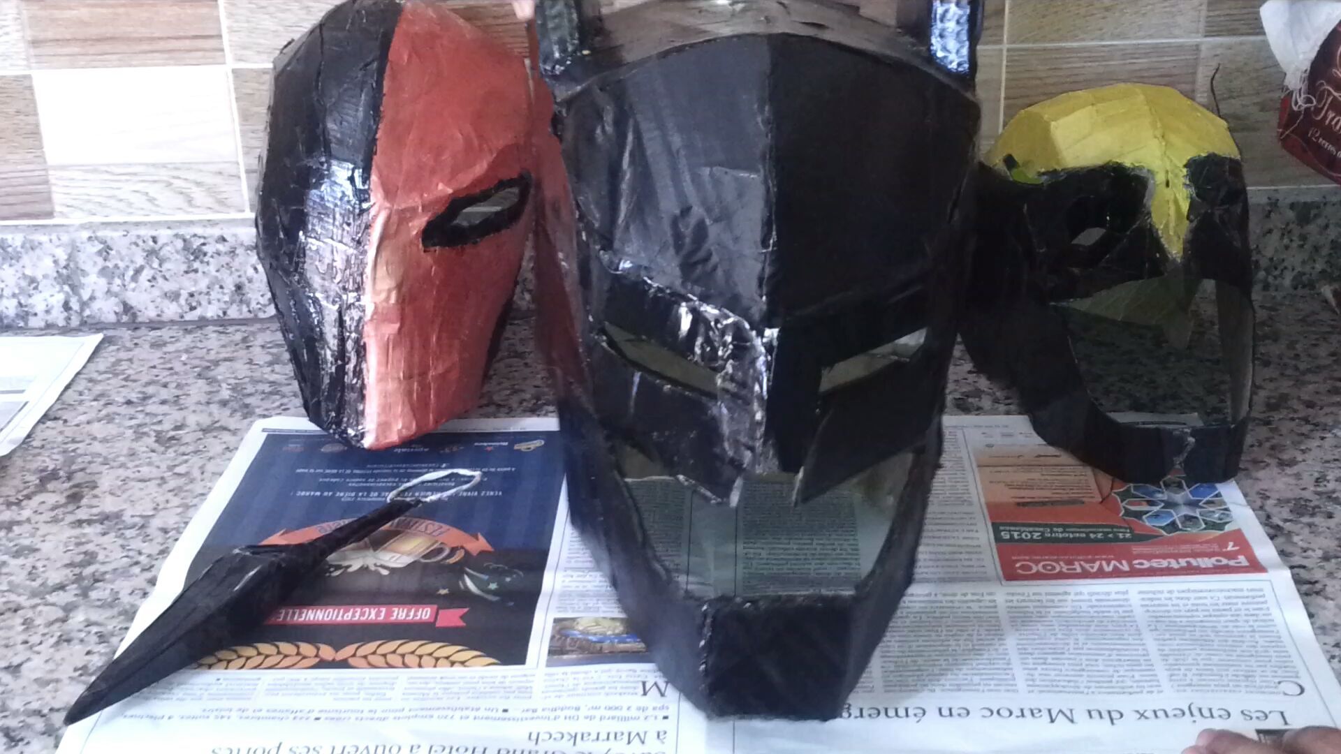 #7 Batman Armored Helmet Cardboard |DIY Abdellah| - How to - HD ...