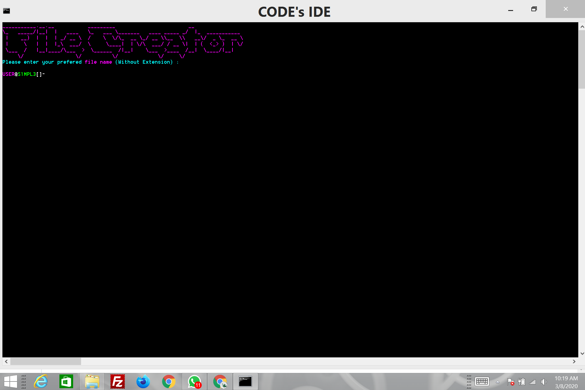 CODE's Batch Based IDE : 8 Steps - Instructables