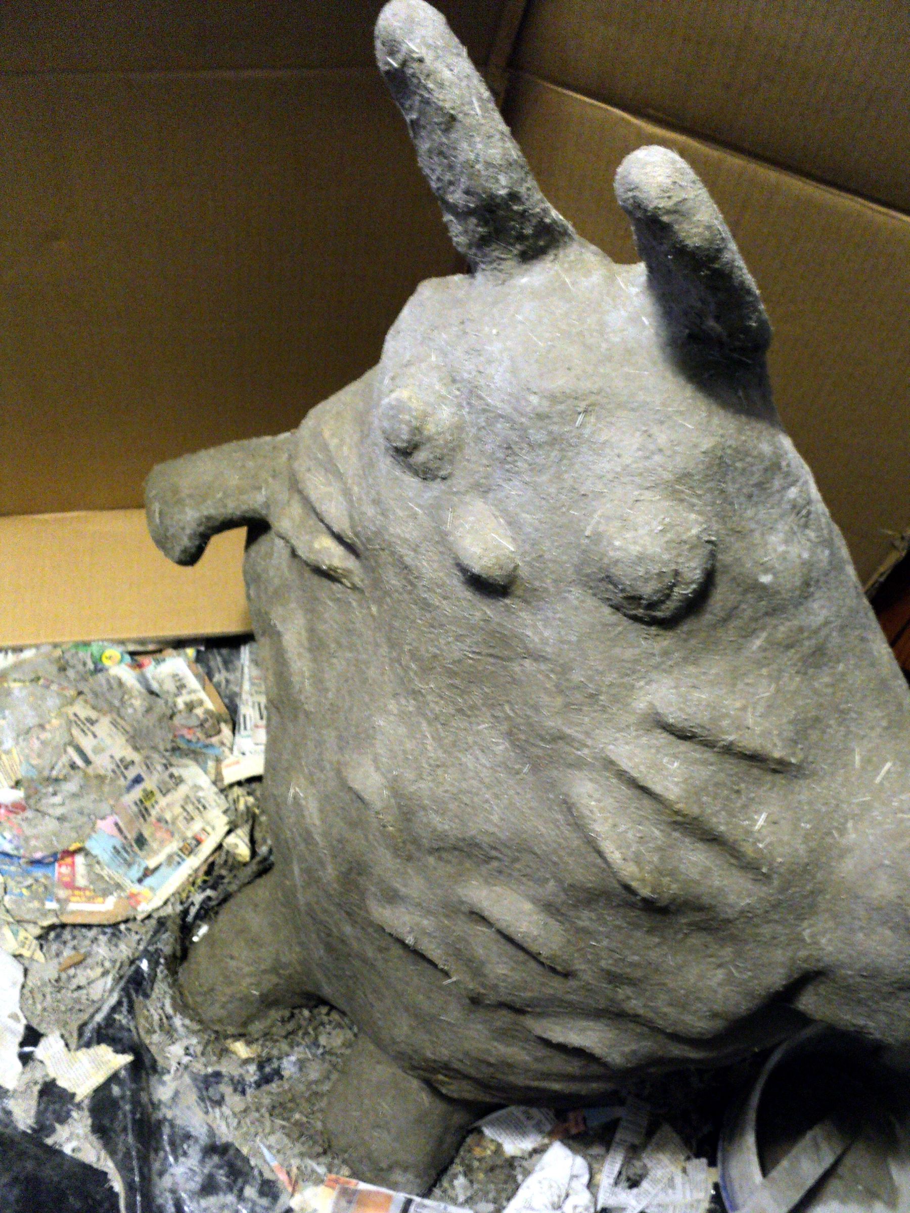 Totoro Papier Machecrete Garden Statue : 4 Steps (with Pictures ...