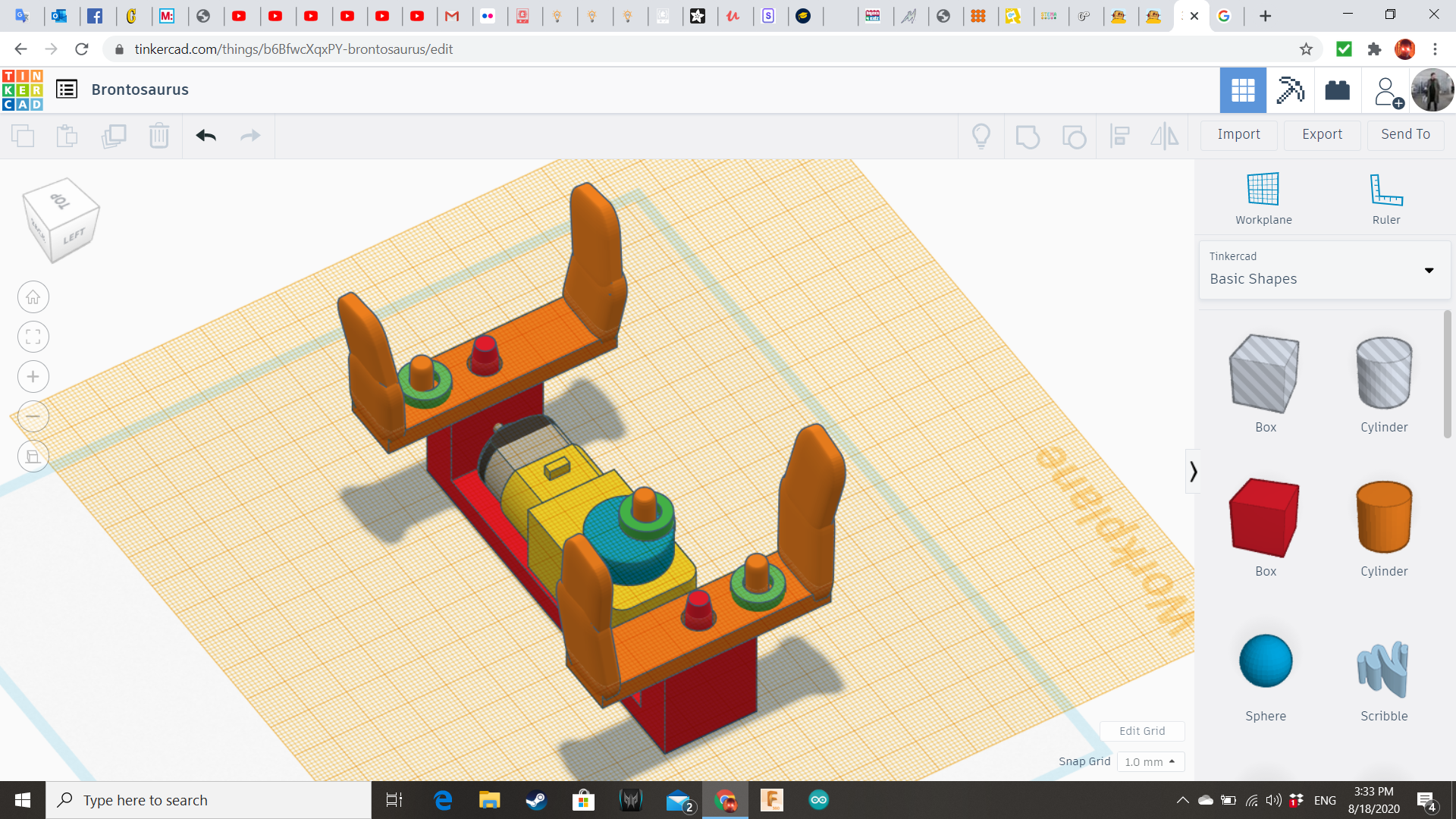 Tinkercad Robotics for School: Create TWO Walking Machines! : 27 Steps ...
