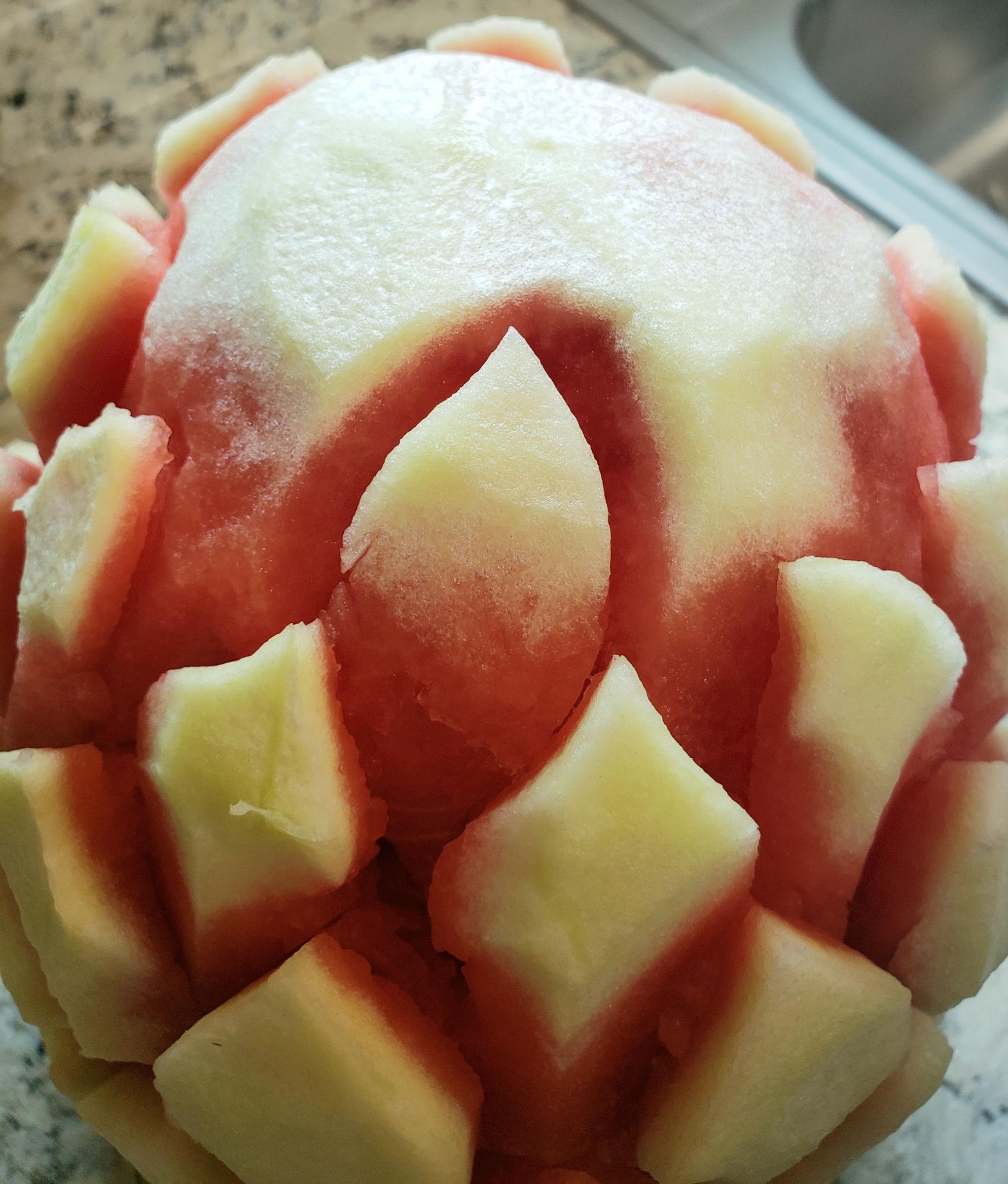 Watermelon Lotus Flower Carving! : 17 Steps (with Pictures) - Instructables