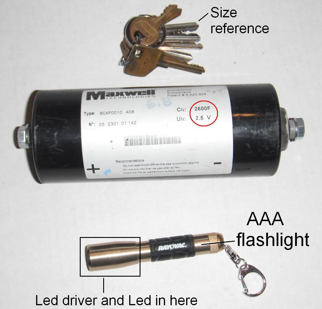 2600 Farad Capacitor Flashlight : 10 Steps - Instructables