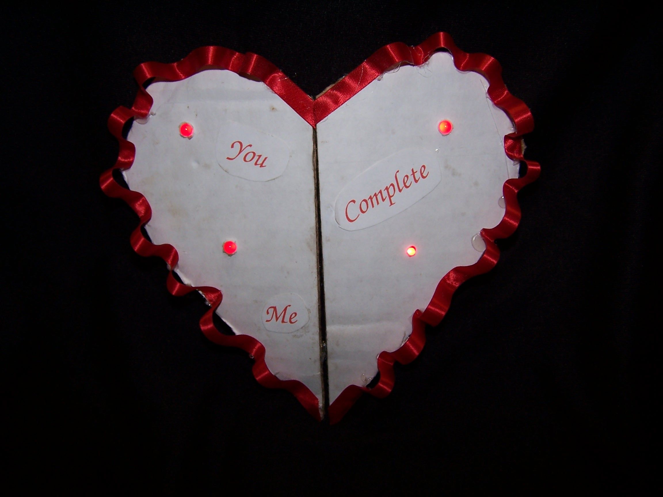 Opposites Attract: a Magnetic LED Valentine Heart : 4 Steps - Instructables