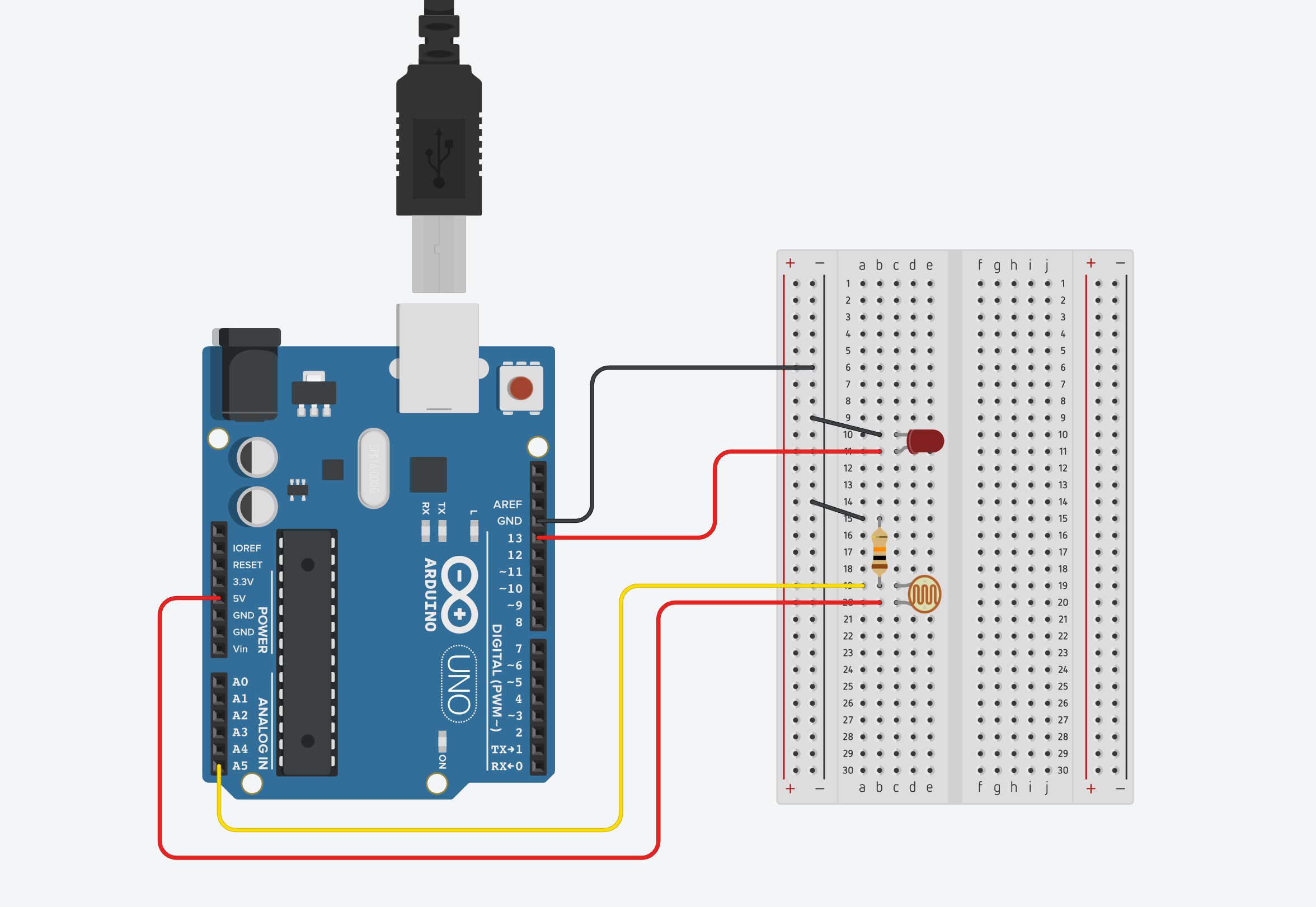 Using a LDR and Arduino to Control a LED : 4 Steps - Instructables