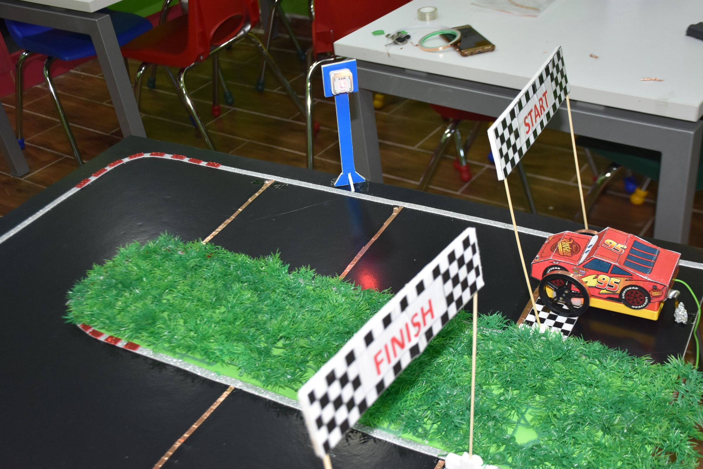 Smart Racing Track With (SAM Lab + Makey Makey + Scratch) : 5 Steps ...
