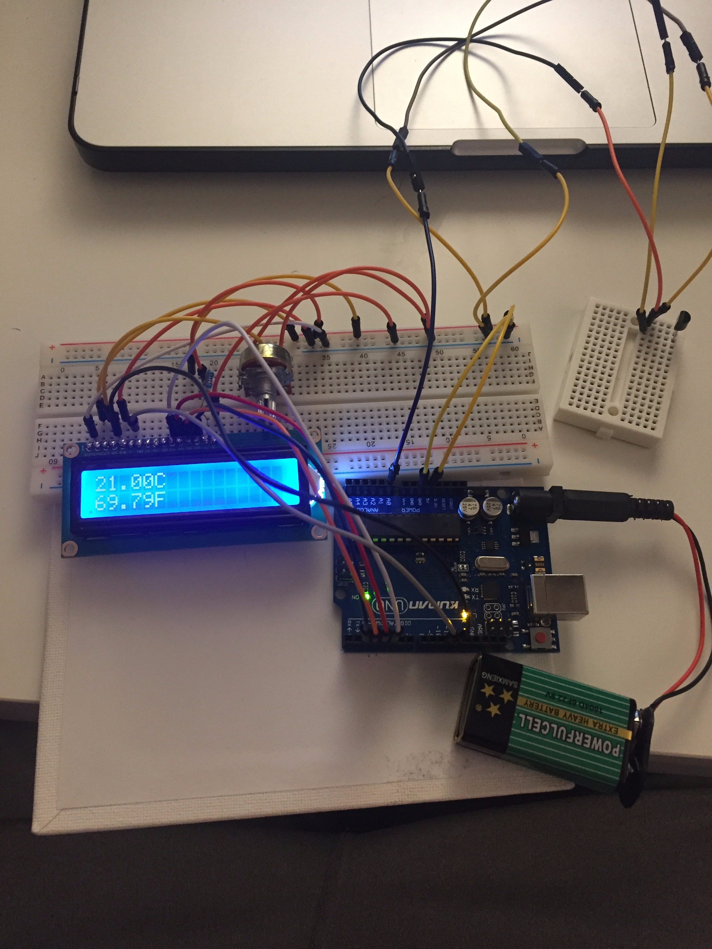 Arduino Uno: Temperature Sensor With Display - Instructables