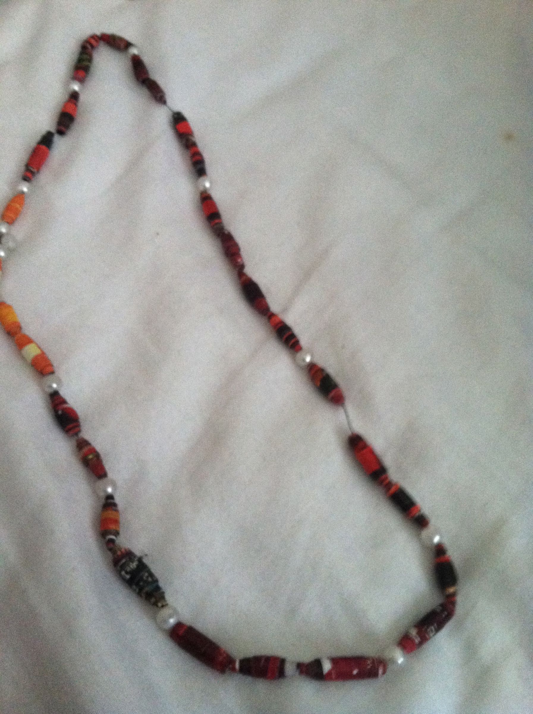Recycled Magazine Necklace : 8 Steps - Instructables