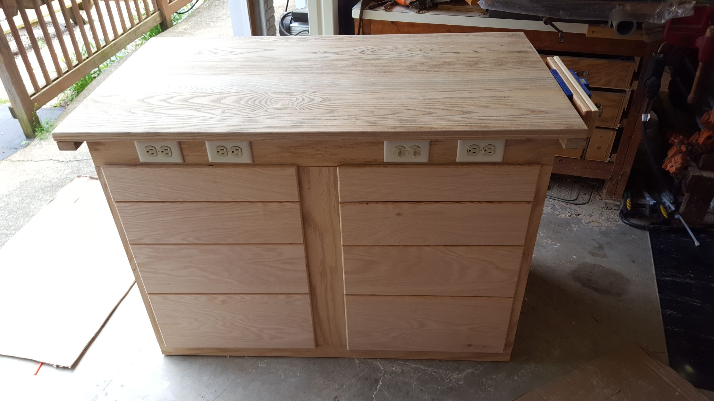 Workbench With Drawers, Power, and Wood Vise : 15 Steps (with Pictures ...