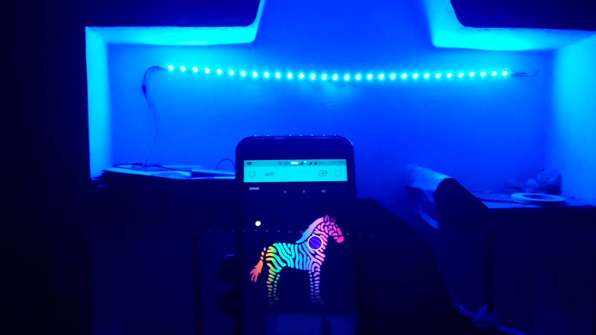 IOT : ESP 8266 Nodemcu Controlling Neopixel Ws2812 LED Strip Over the Internet Using BLYNK App ...