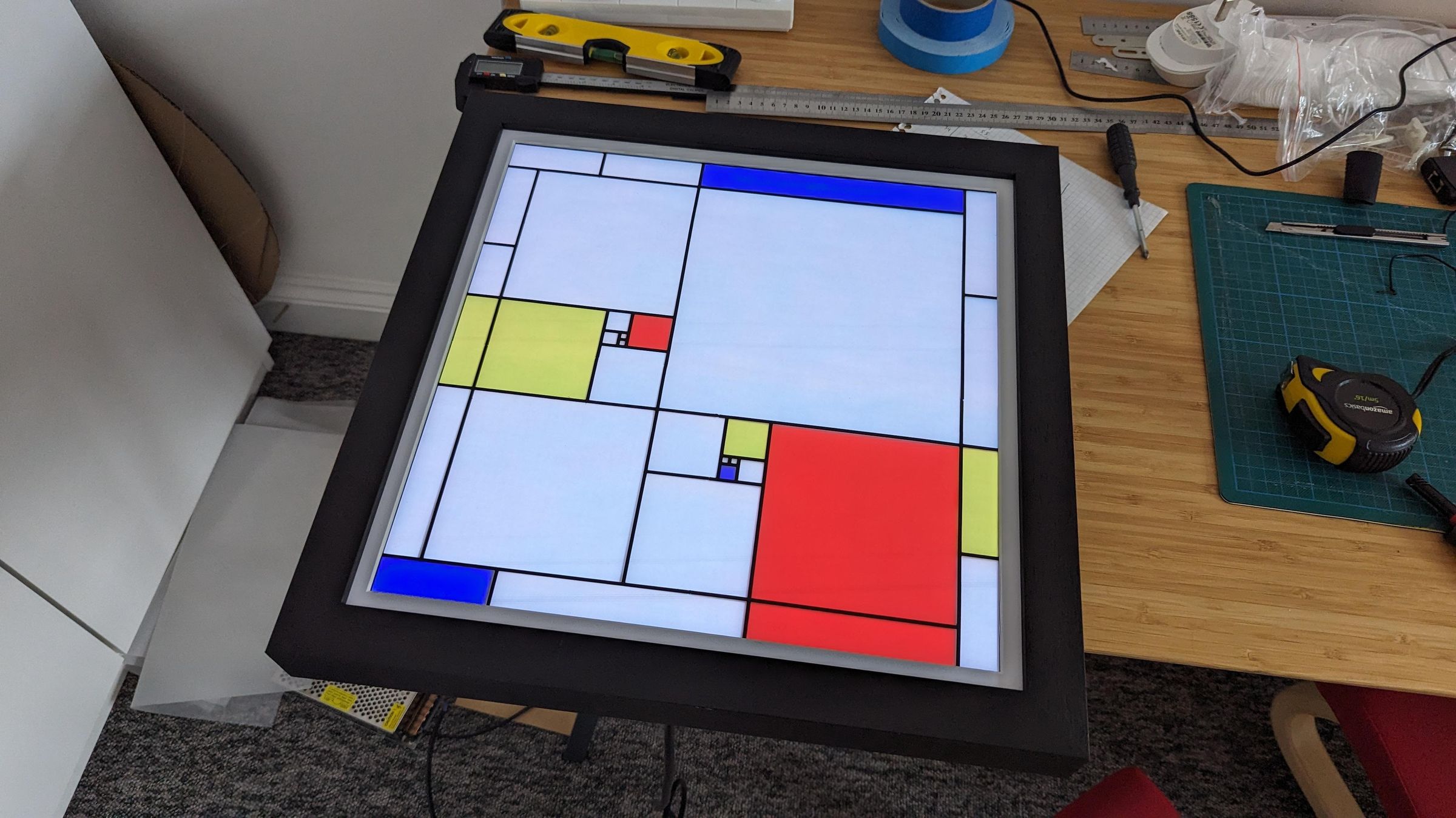 Fibonacci Mondrian Clock : 10 Steps (with Pictures) - Instructables