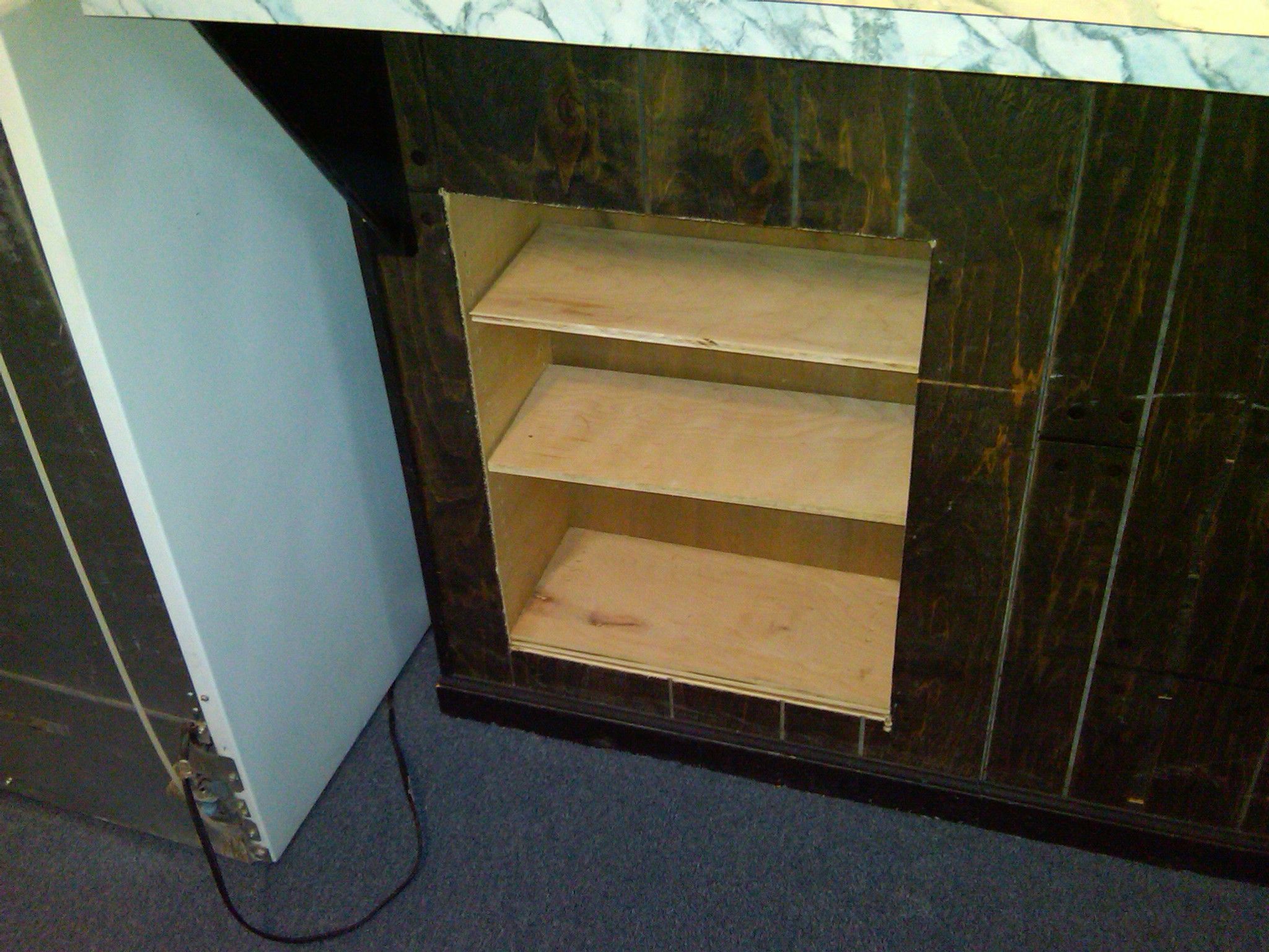 Making More Cabinet Space Under a Bar Counter : 8 Steps - Instructables