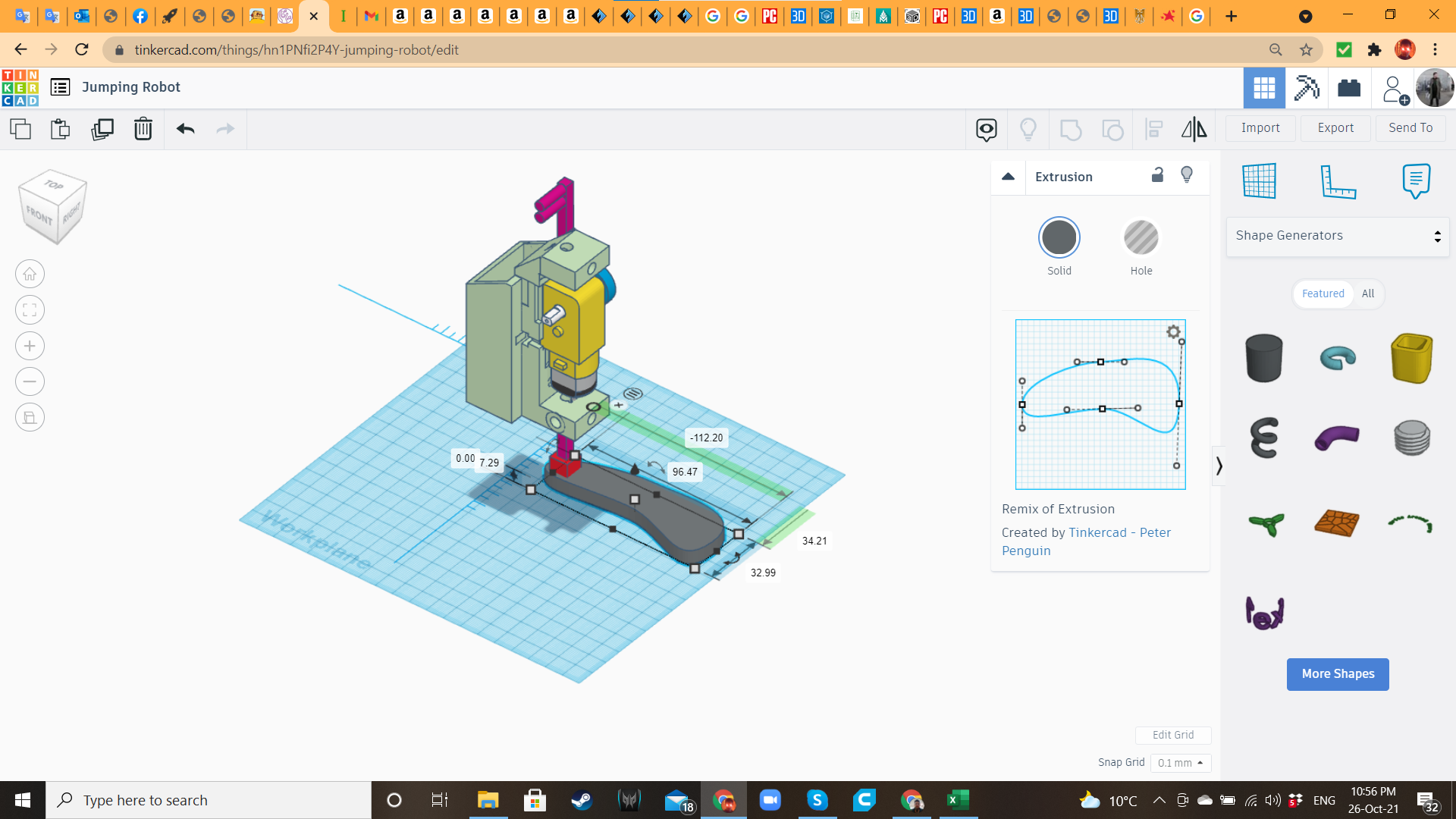 Tinkercad Robotics for School: Gerbil, the Jumping Robot! : 18 Steps ...