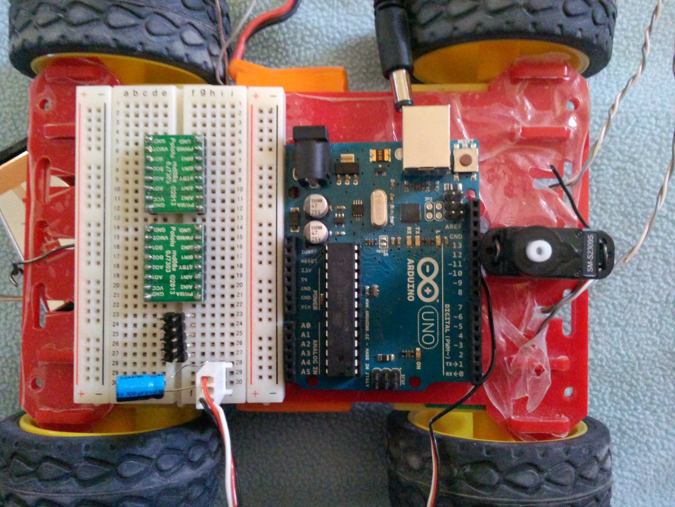 How To Make An Obstacle Avoiding Arduino Robot My Robot V1 3 Steps Instructables