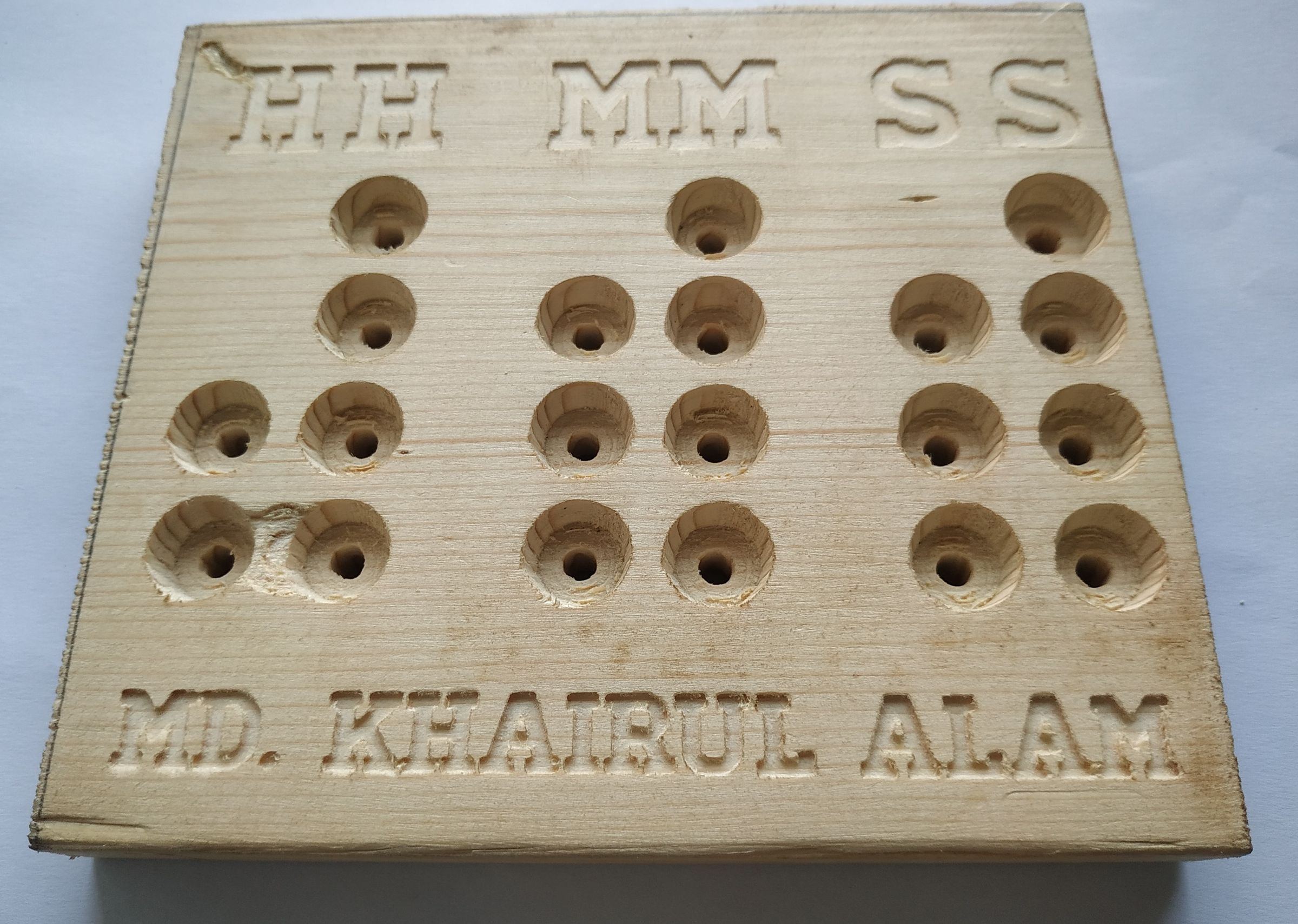 Binary Desk Clock : 9 Steps (with Pictures) - Instructables