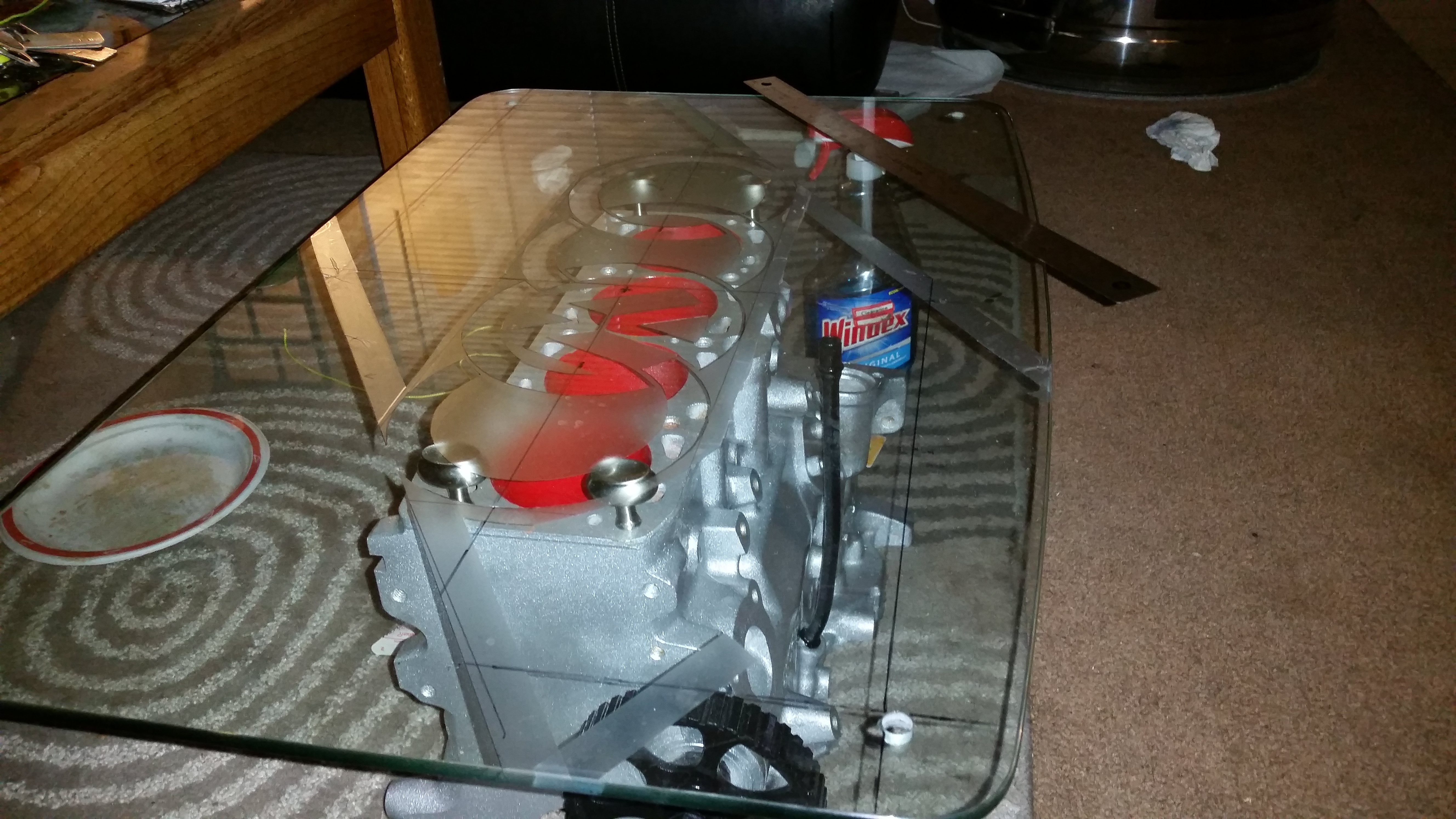VW Engine Table With Lights and Etched Glass : 6 Steps - Instructables