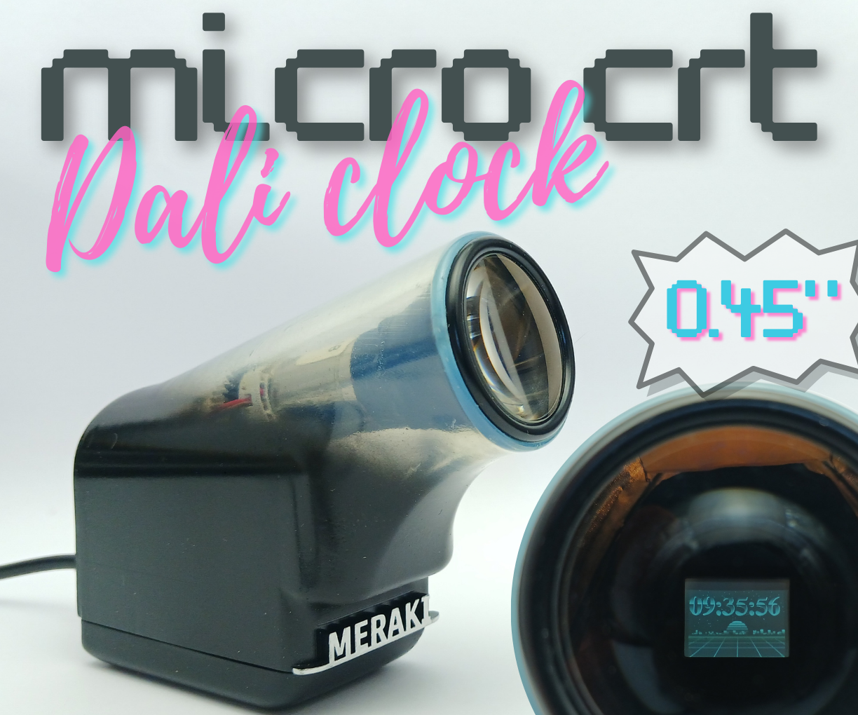 Miniature CRT Dali Clock With ESP32 Composite Out! : 11 Steps (with ...