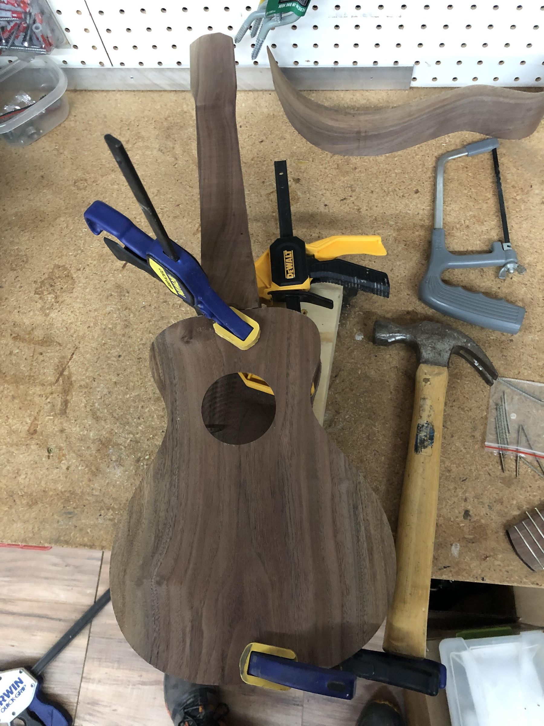 Solid Walnut Ukulele From Walnut Tree Using CNC/ Laser Cutter : 14 ...