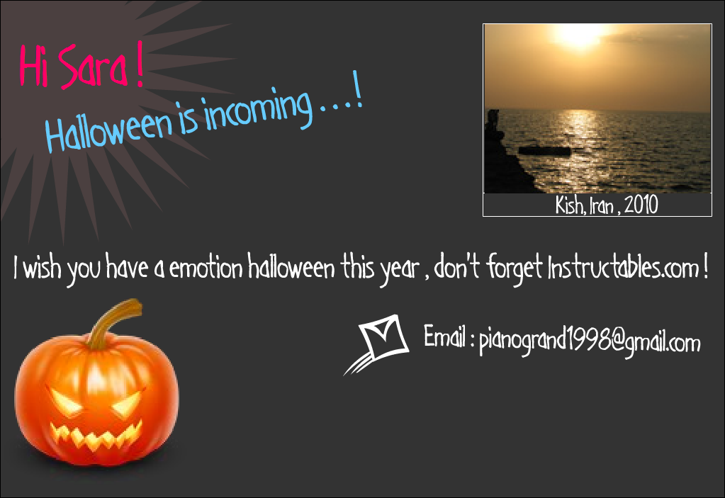 Digital Halloween Card Postal - Instructables