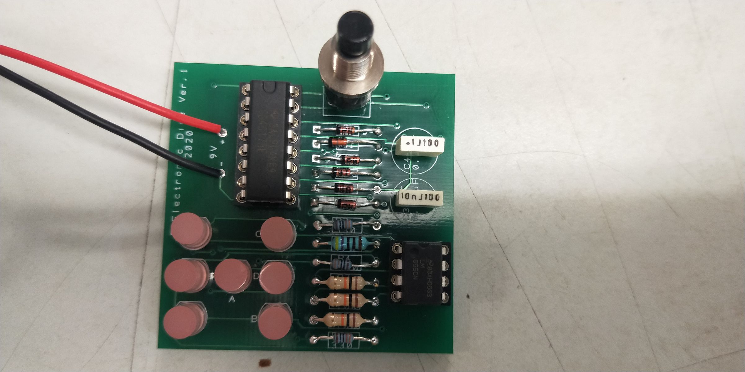 Electronic Dice 555timer 4017 Counter : 5 Steps - Instructables