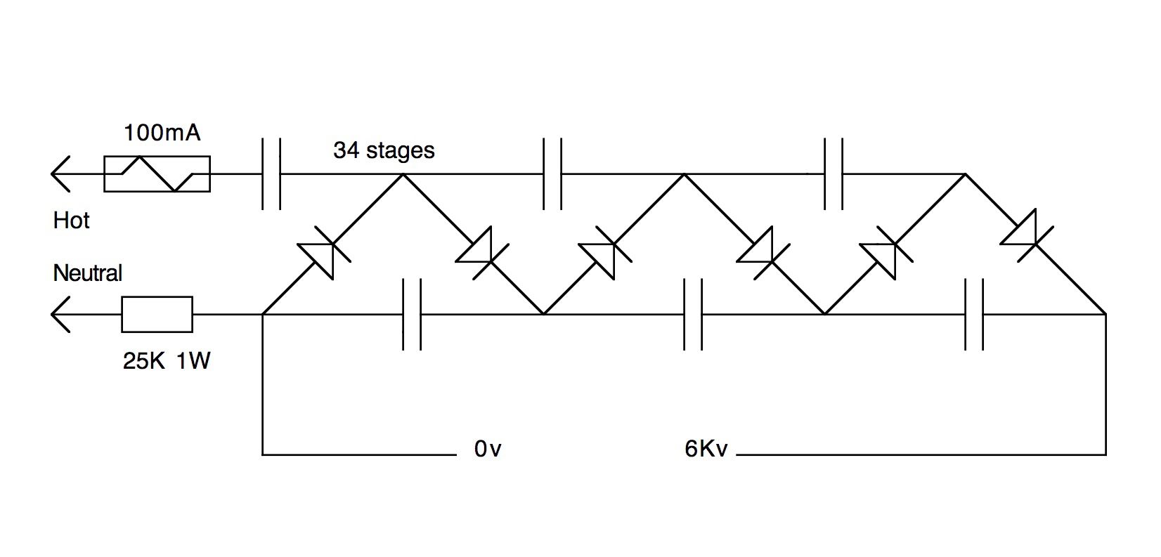 High Voltage Power Supply for Marx Generator : 8 Steps - Instructables