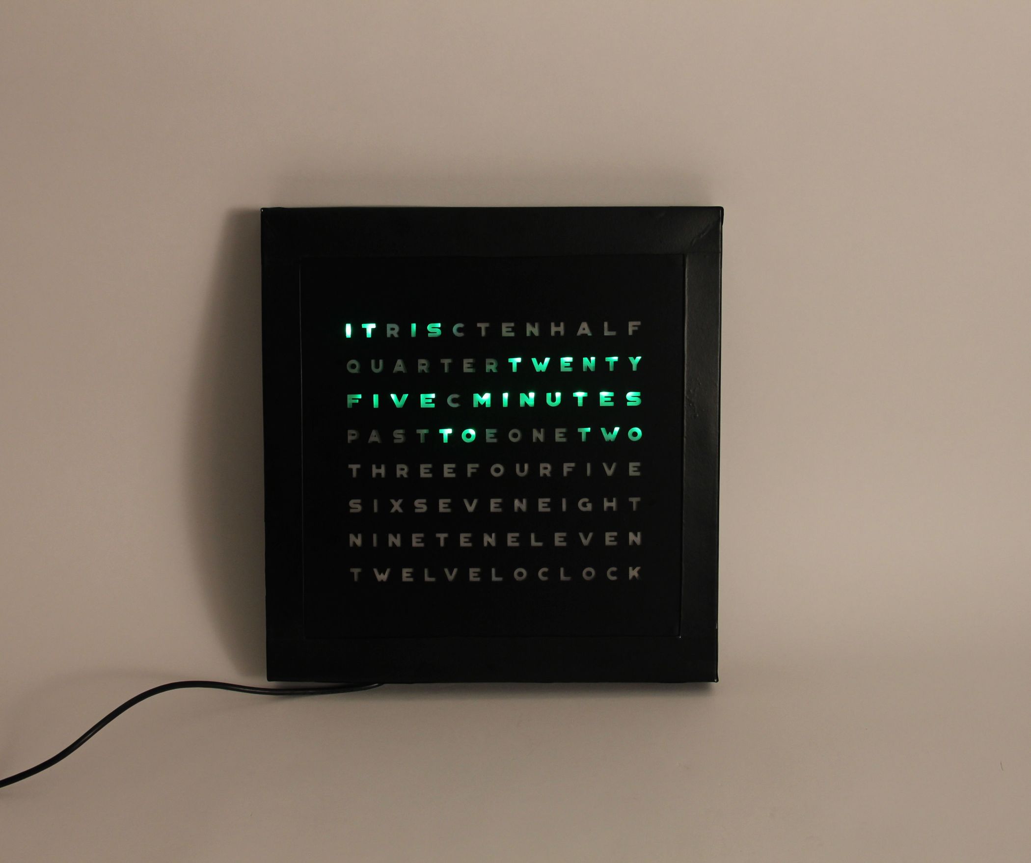THE WORD CLOCK : 7 Steps (with Pictures) - Instructables